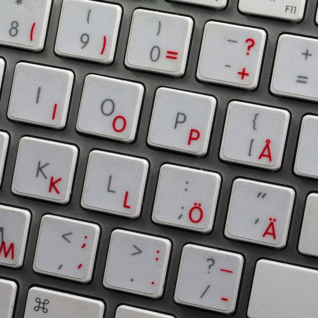 Buy 4Keyboard Swedish/Finnish Labels Layout are Compatible with Apple ...