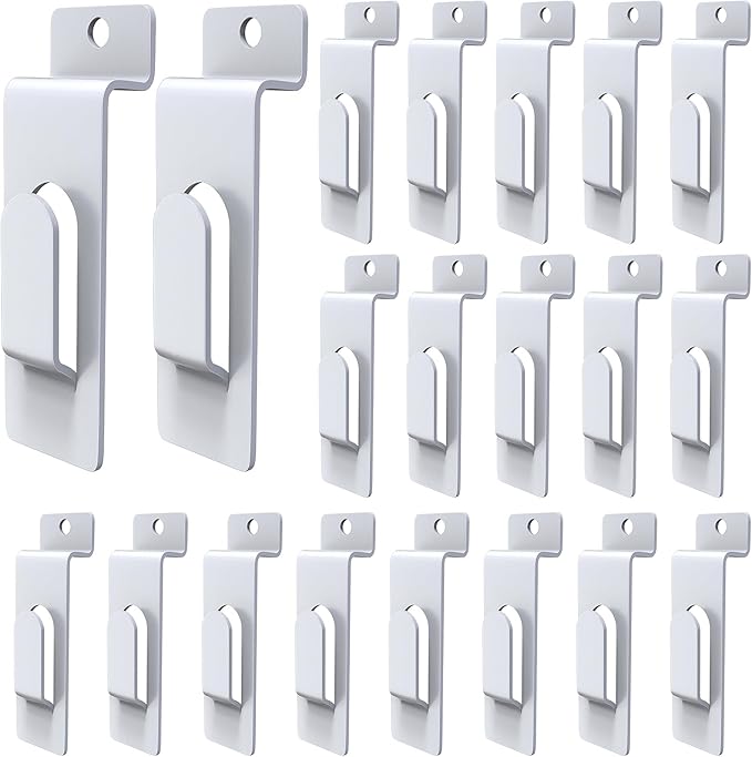 Amazon.com: 20 Pack Slatwall Utility Notch Hook Commercial Slatwall ...