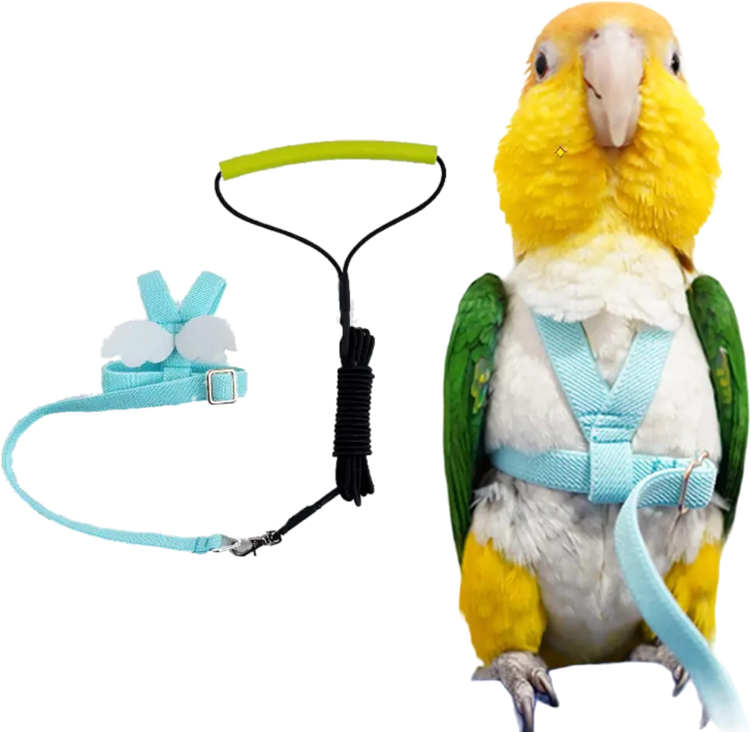 Pet Parrot Bird Harness Leash Adjustable Bird Flying Harness Traction ...