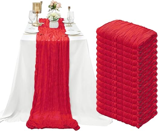 Amazon.com: 15 Pack Cheesecloth Table Runner 10Ft Gauze Cheese Cloth ...