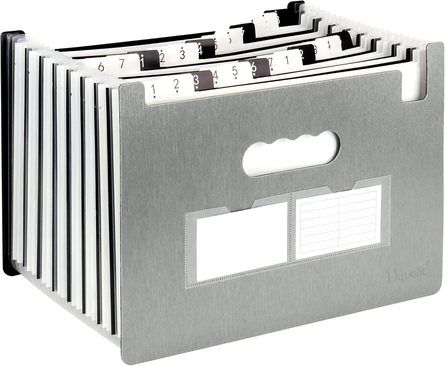 Uquelic Desktop Expanding File Organiser, Piano Design Large Capicity ...