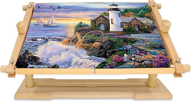 Amazon.com: Jasvelly Rotated Embroidery Frame Stand - Adjustable Cross ...