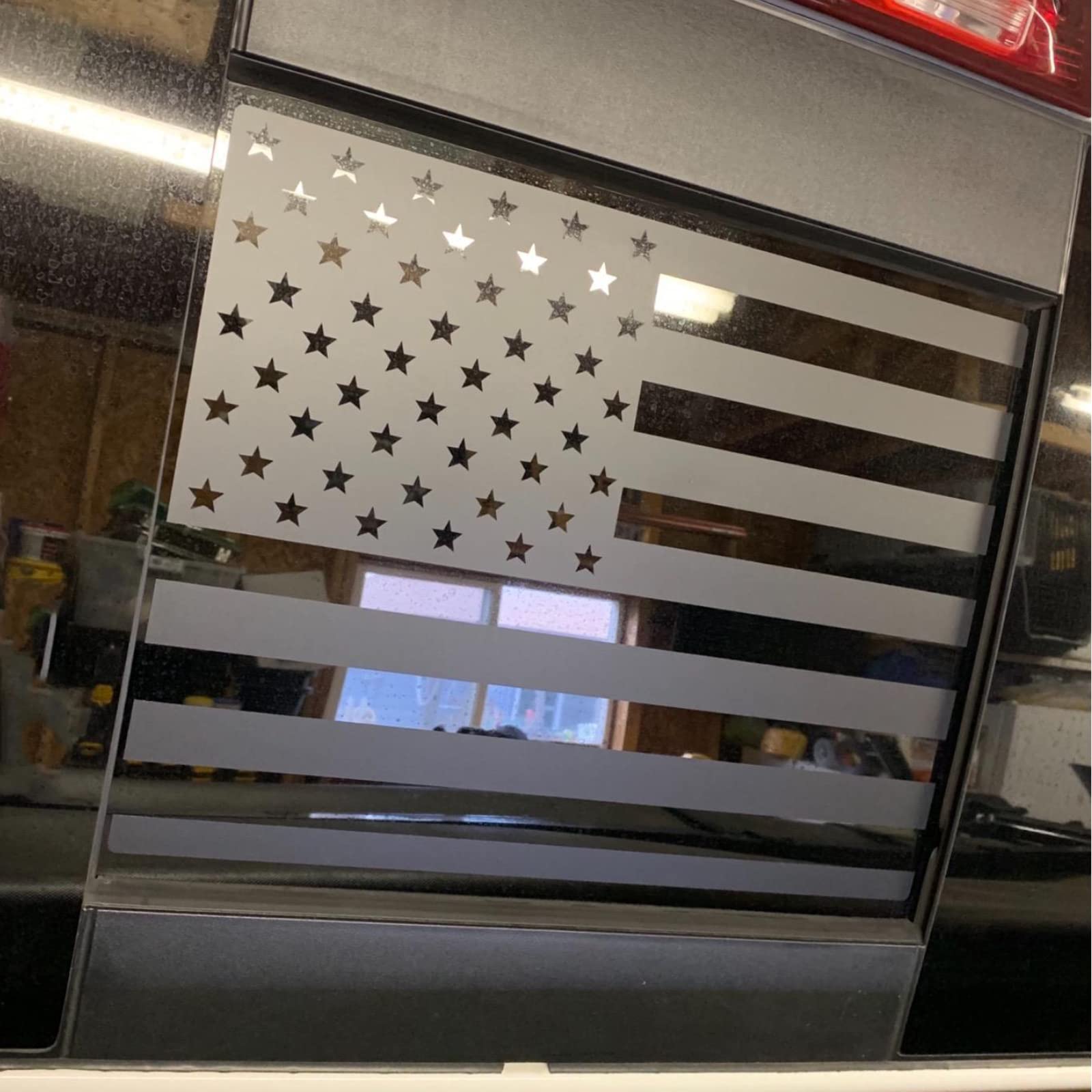 Snapklik.com : Zxiaochun Rear Middle Window American Flag Decal For ...