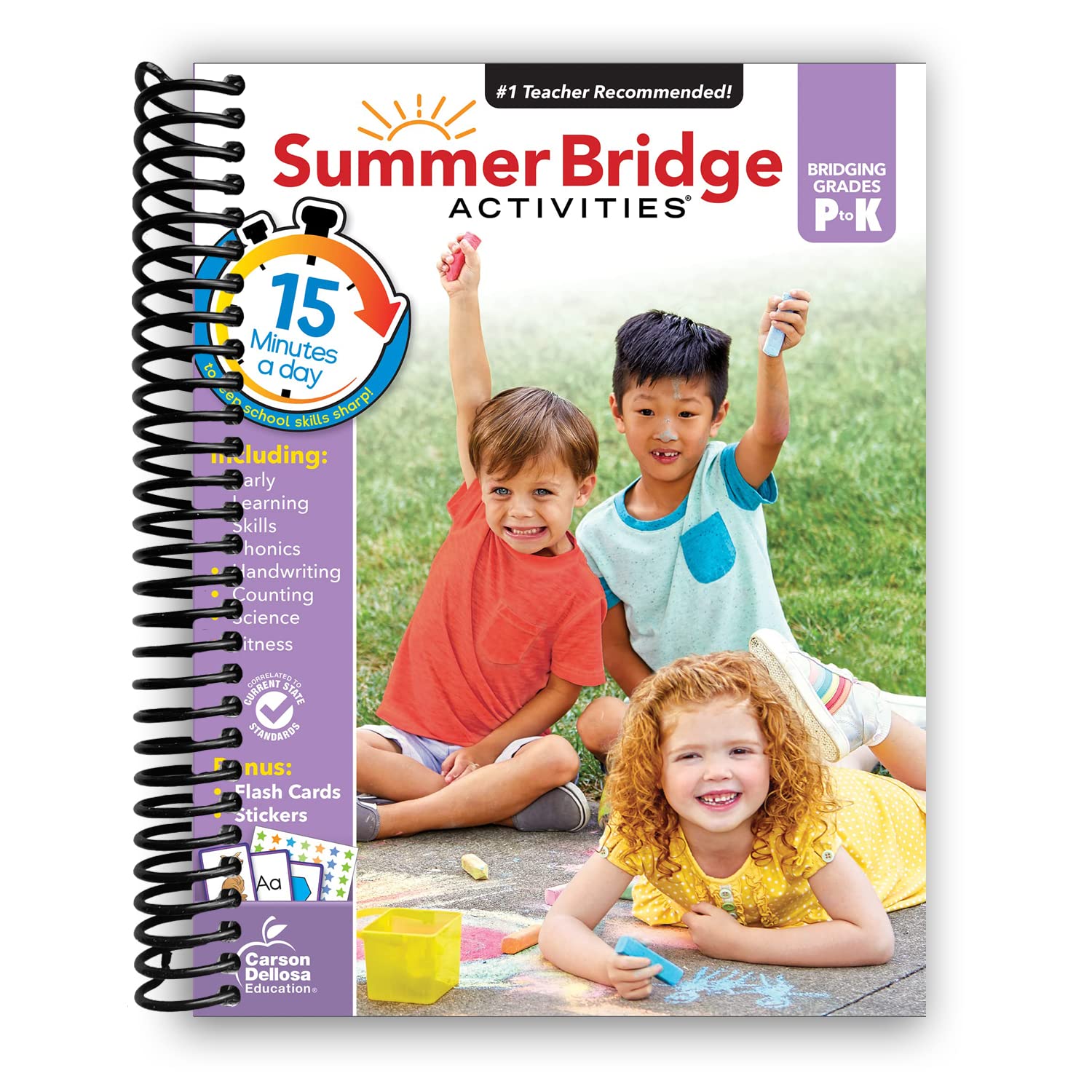 Summer Bridge Activities PreK-K Workbooks, Ages 4-5, Math, Phonics ...