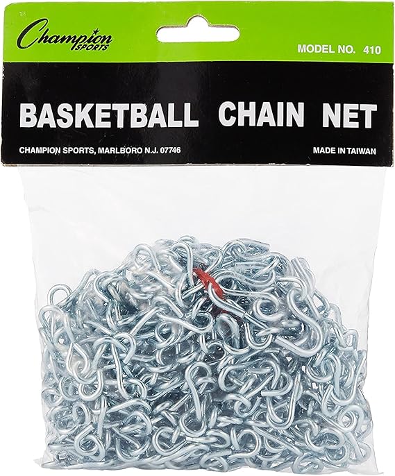 Champion Sports Heavy Duty Galvanized Steel Chain Basketball Net, 21 ...