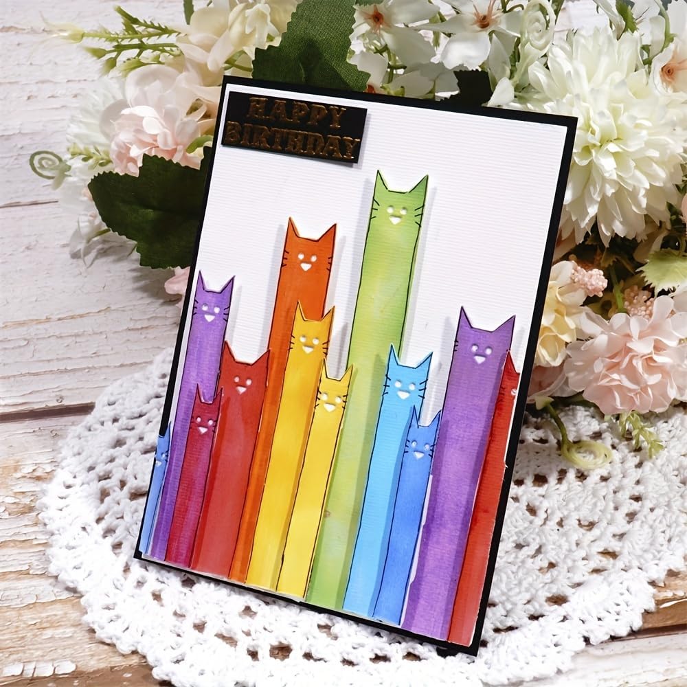 Amazon.com: Lapoo Cutting Die for Scrapbooking, 3D Backgrounds Frame ...