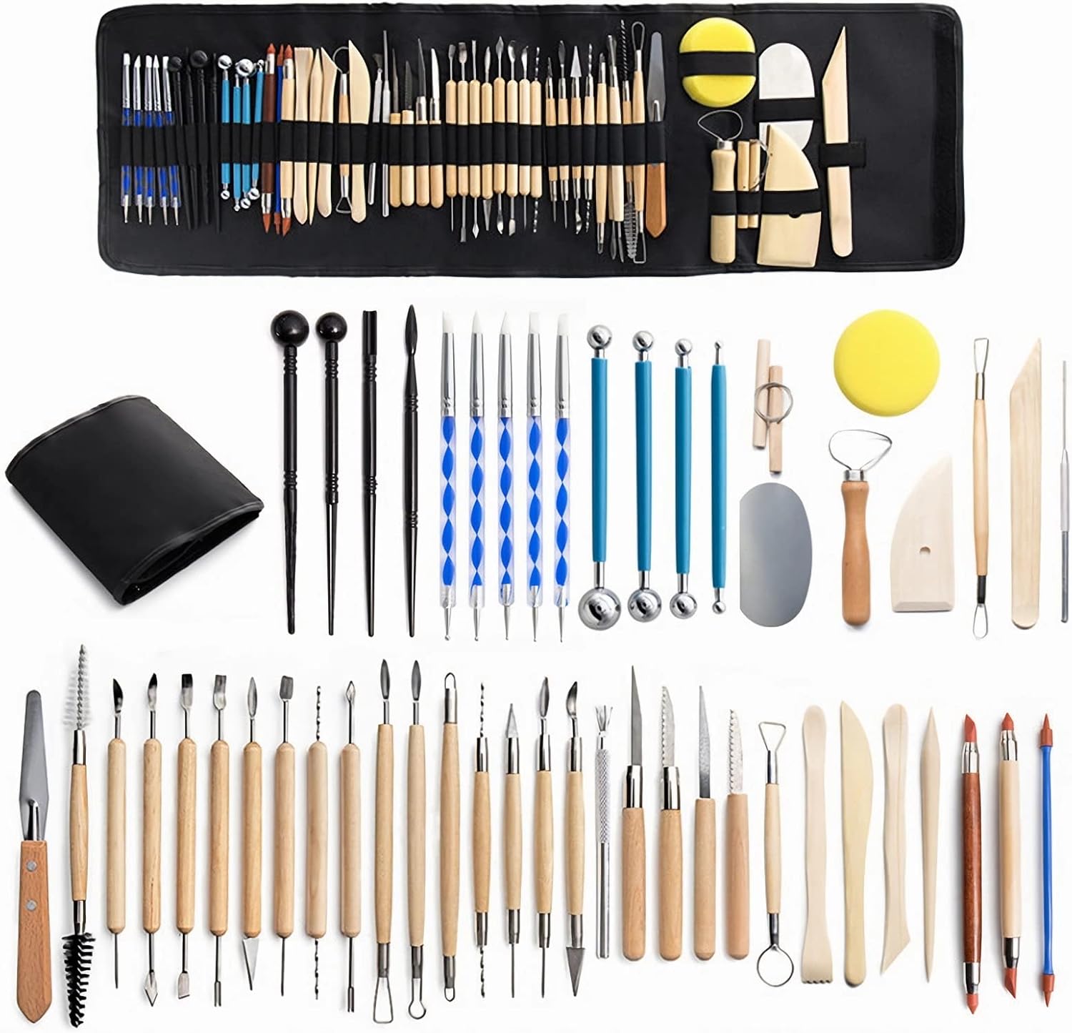 Amazon.com: Clay Tools 52PCS Pottery Tools Clay Sculpting Tools Polymer ...