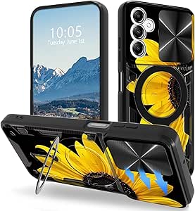 Amazon.com: BFDHGQZC for Samsung Galaxy A14 5G Case with Sliding Camera Cover & Kickstand 360 ...