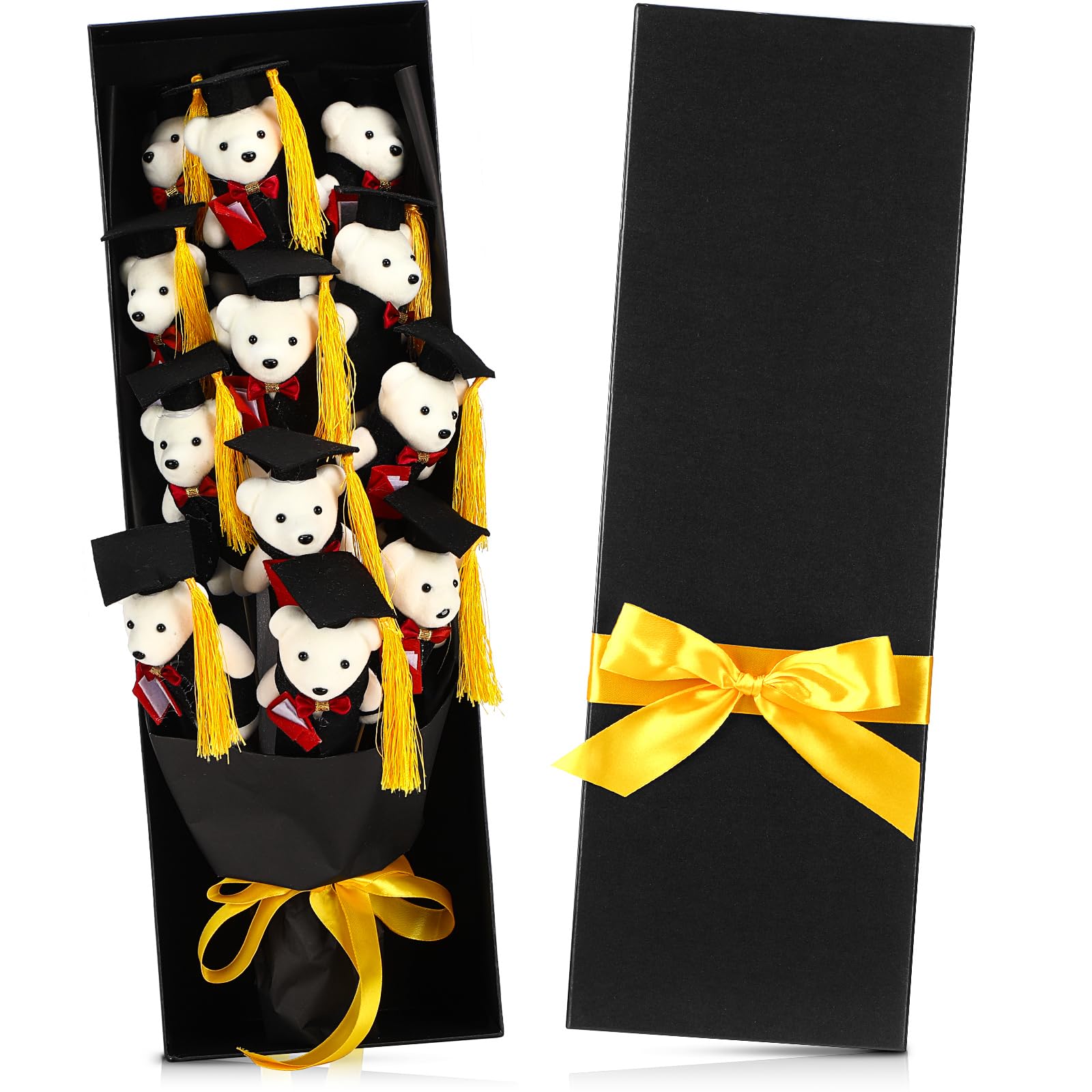 Amazon.com: Sumind Graduation Bear Flower Bouquet Gift Box Set includes ...