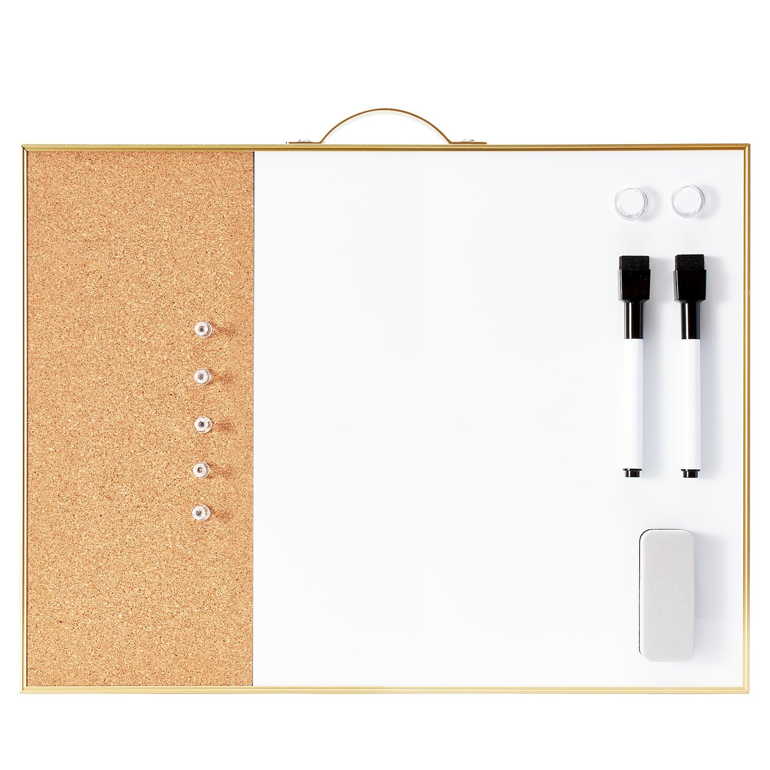 Amazon.com : Small Cork Board Whiteboard Combo - 12" X 16" Portable ...
