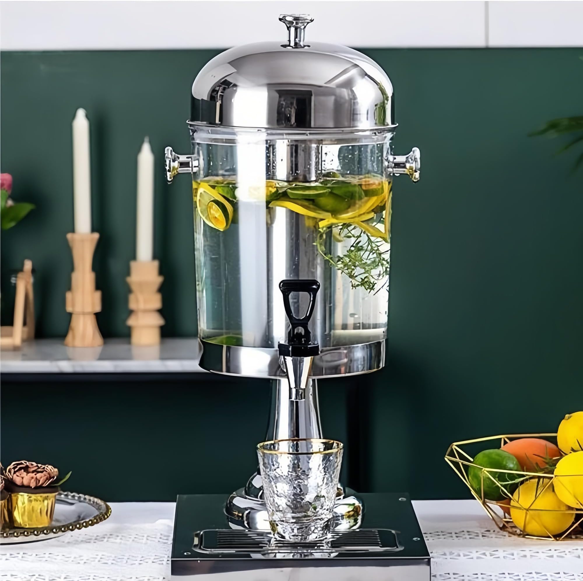 Amazon.com | BIRDROCK HOME Stainless Steel Beverage Dispenser with Ice ...