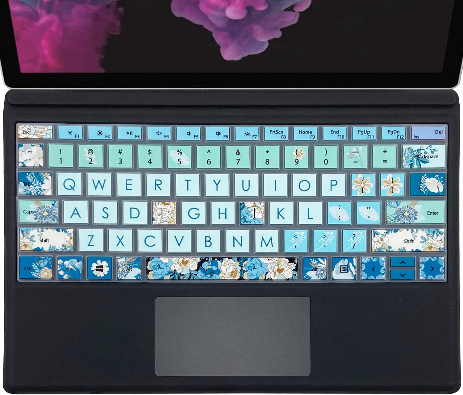 Amazon.com: SANFORIN Keyboard Cover Skin for Microsoft Surface Pro 7 ...