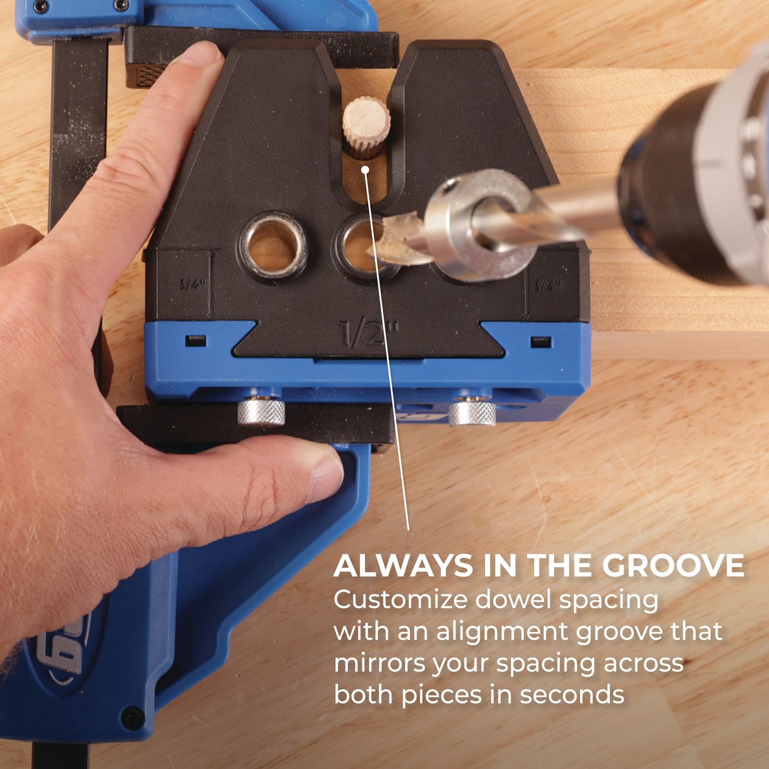 Snapklik.com : 1/2-in Dowel Jig Upgrade Kit - Hardened Steel Drill ...