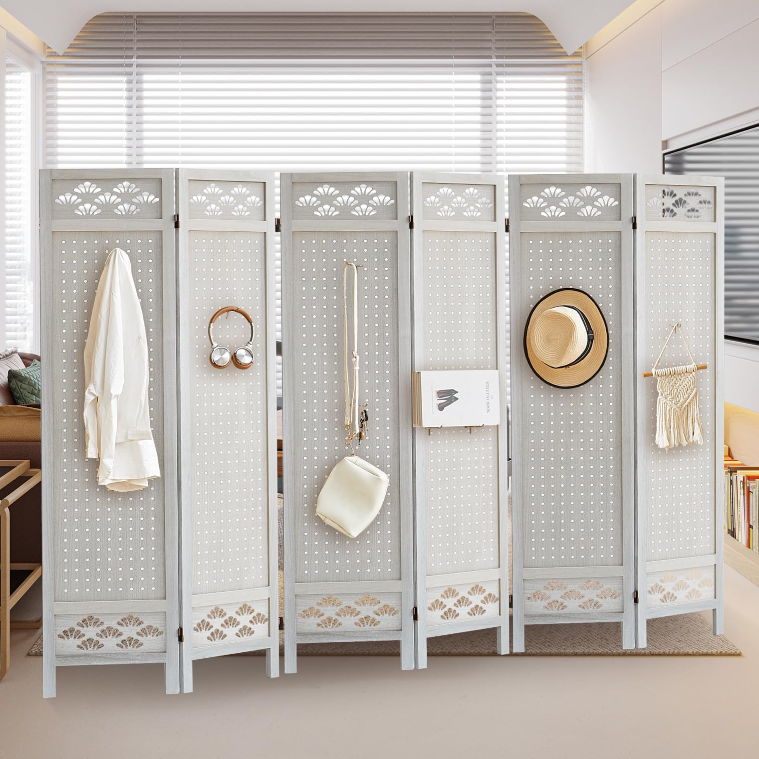 Amazon.com - Aleesing Room Dividers and Folding Privacy Screens, 6 ...