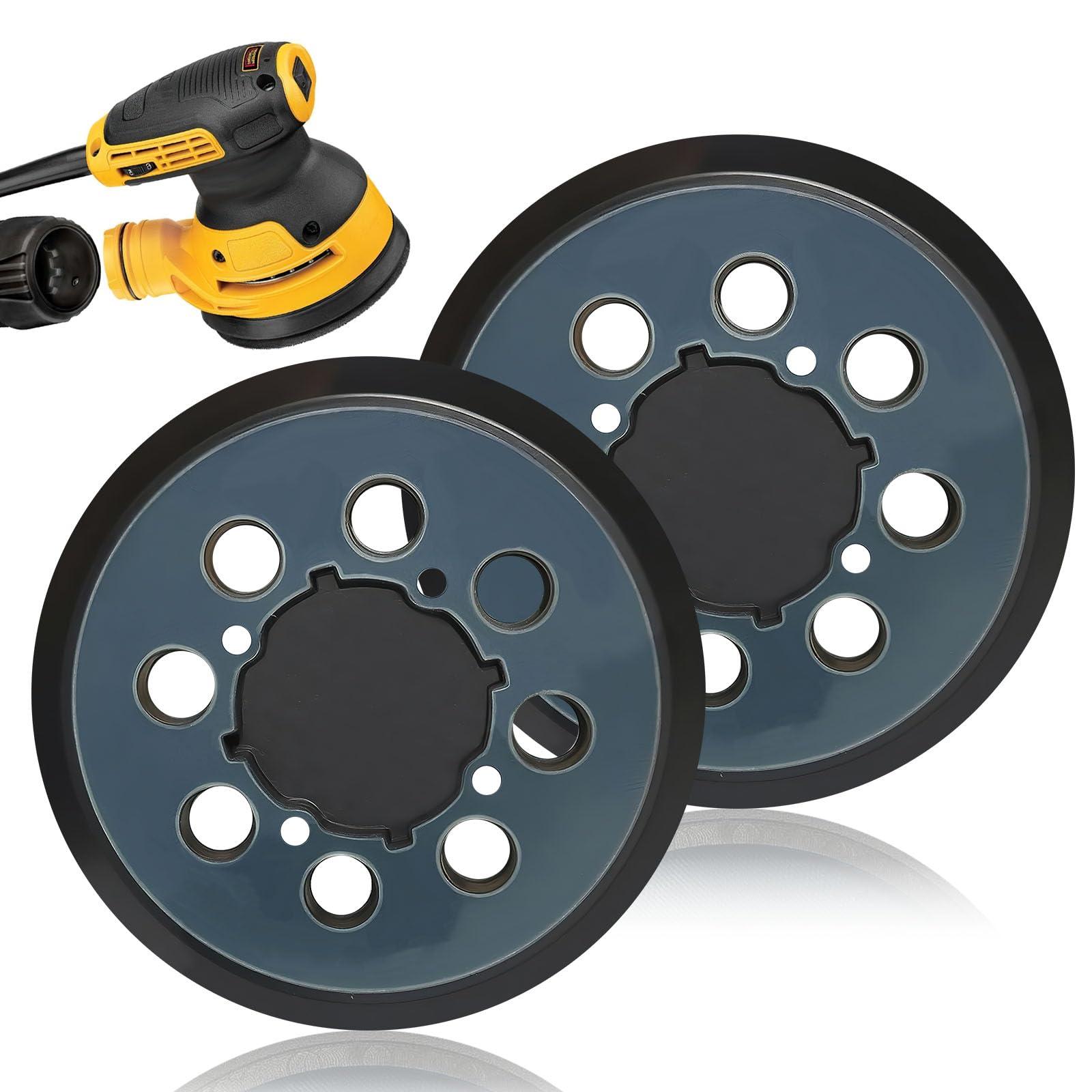 NawavieUS 2Pcs Plastic Sander Pad for Dewalt Sander Foam Pad for Dewalt ...