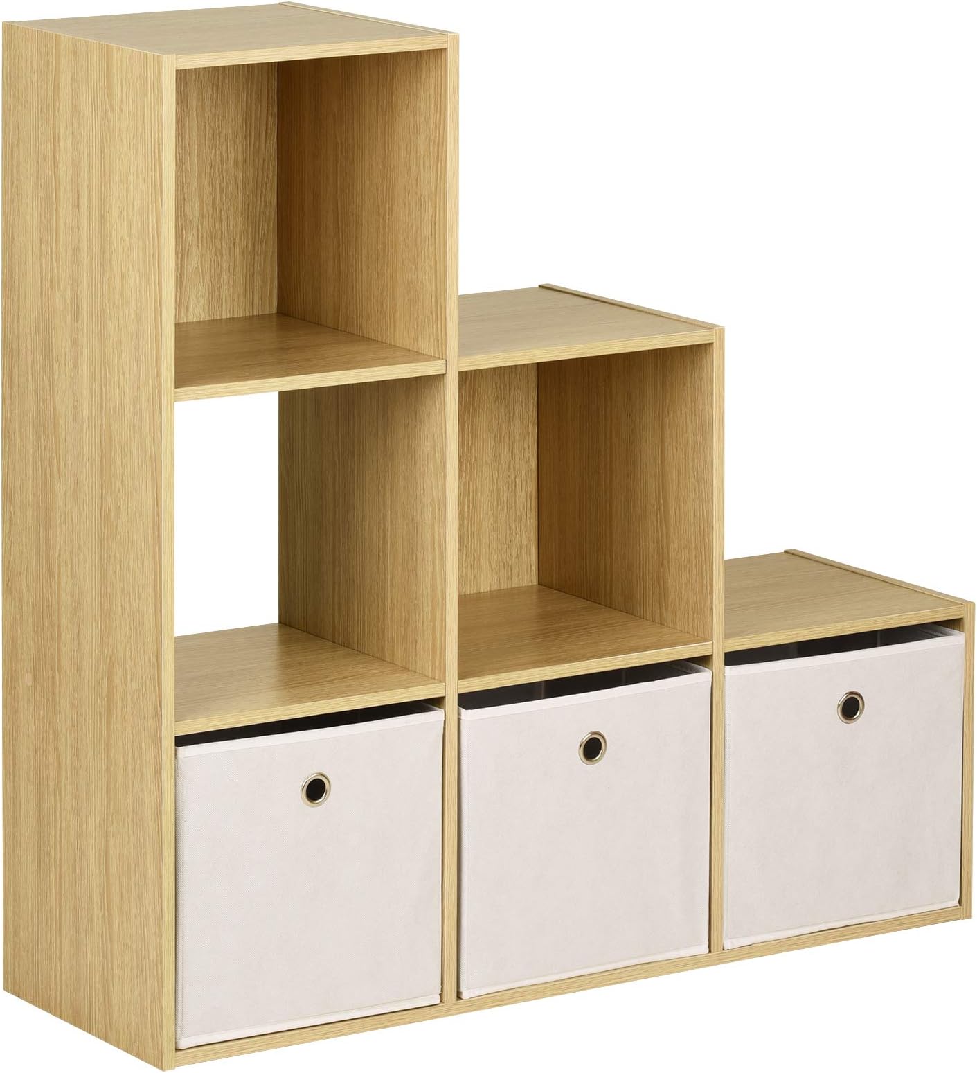 Hartleys White 3 Tier Storage Unit - 6 Cubes : Amazon.co.uk: Home & Kitchen