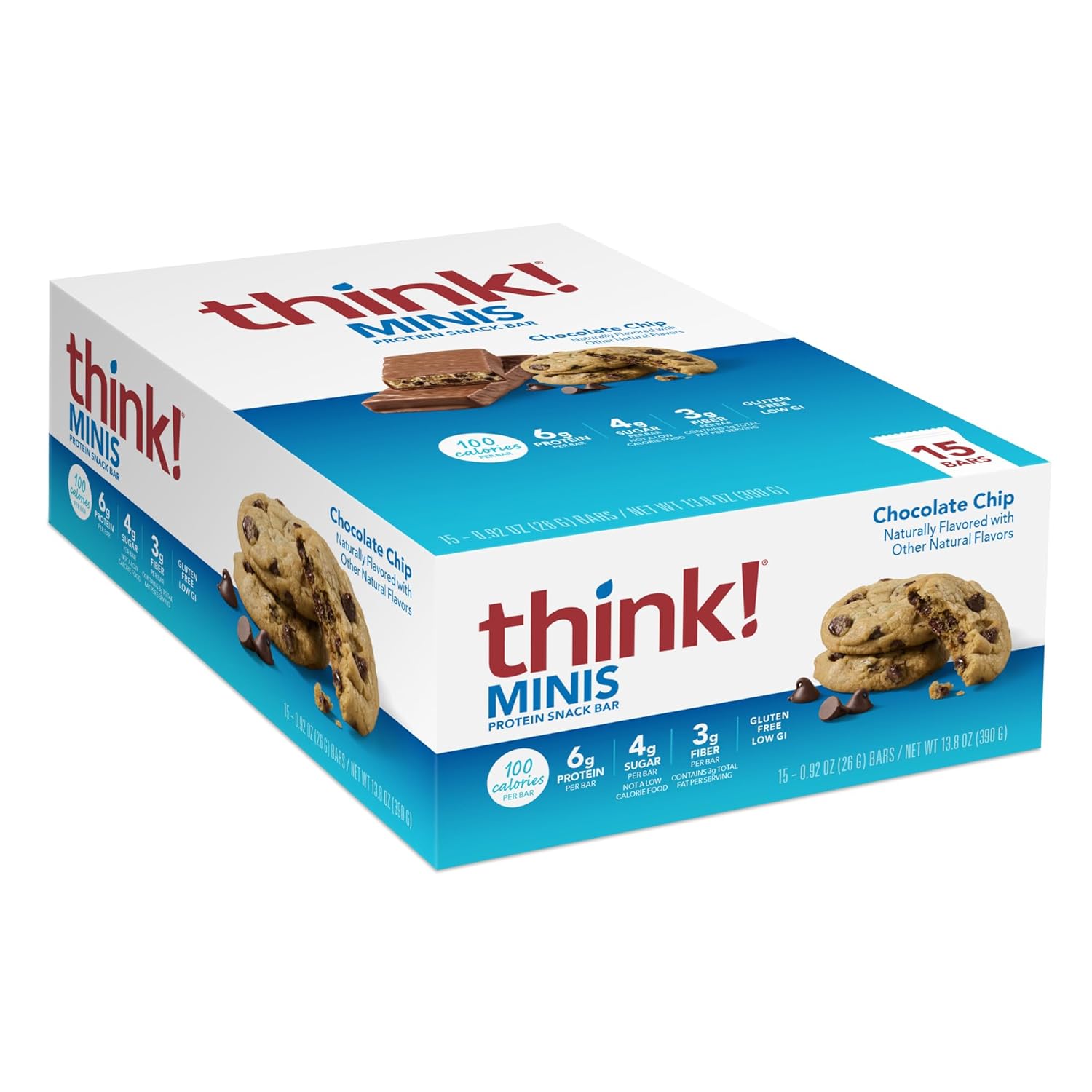 Amazon.com: think! Minis, Chocolate Chip, 15 Count : Everything Else