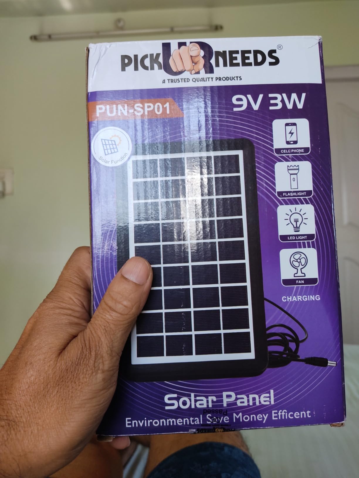 Sunaze Solar Panel 9V 3W Solar Board Waterproof 93% Light Transmittance ...