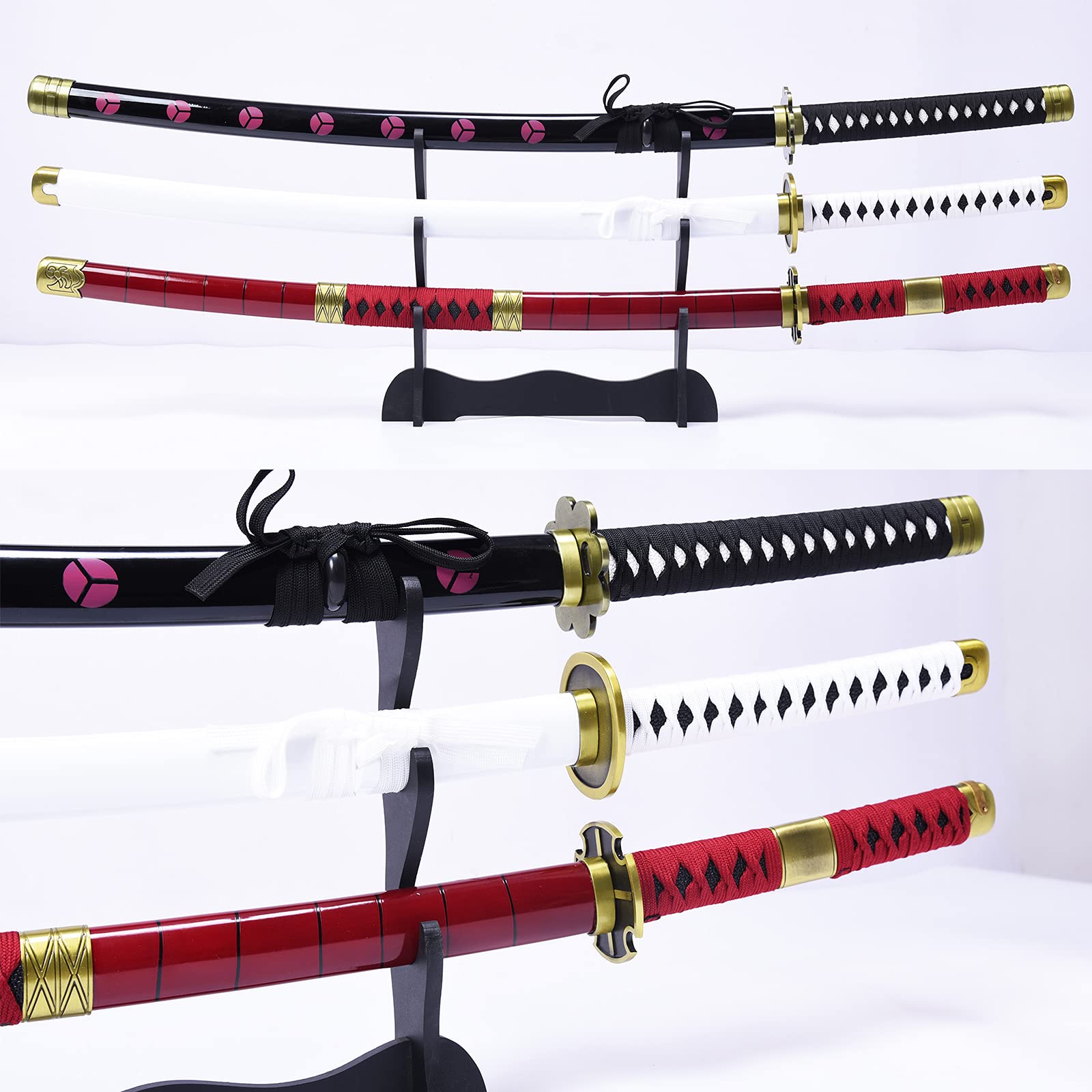 Douzoni Japanese Anime Cosplay Sword,Roronoa Zoro Swords Real, Steel ...