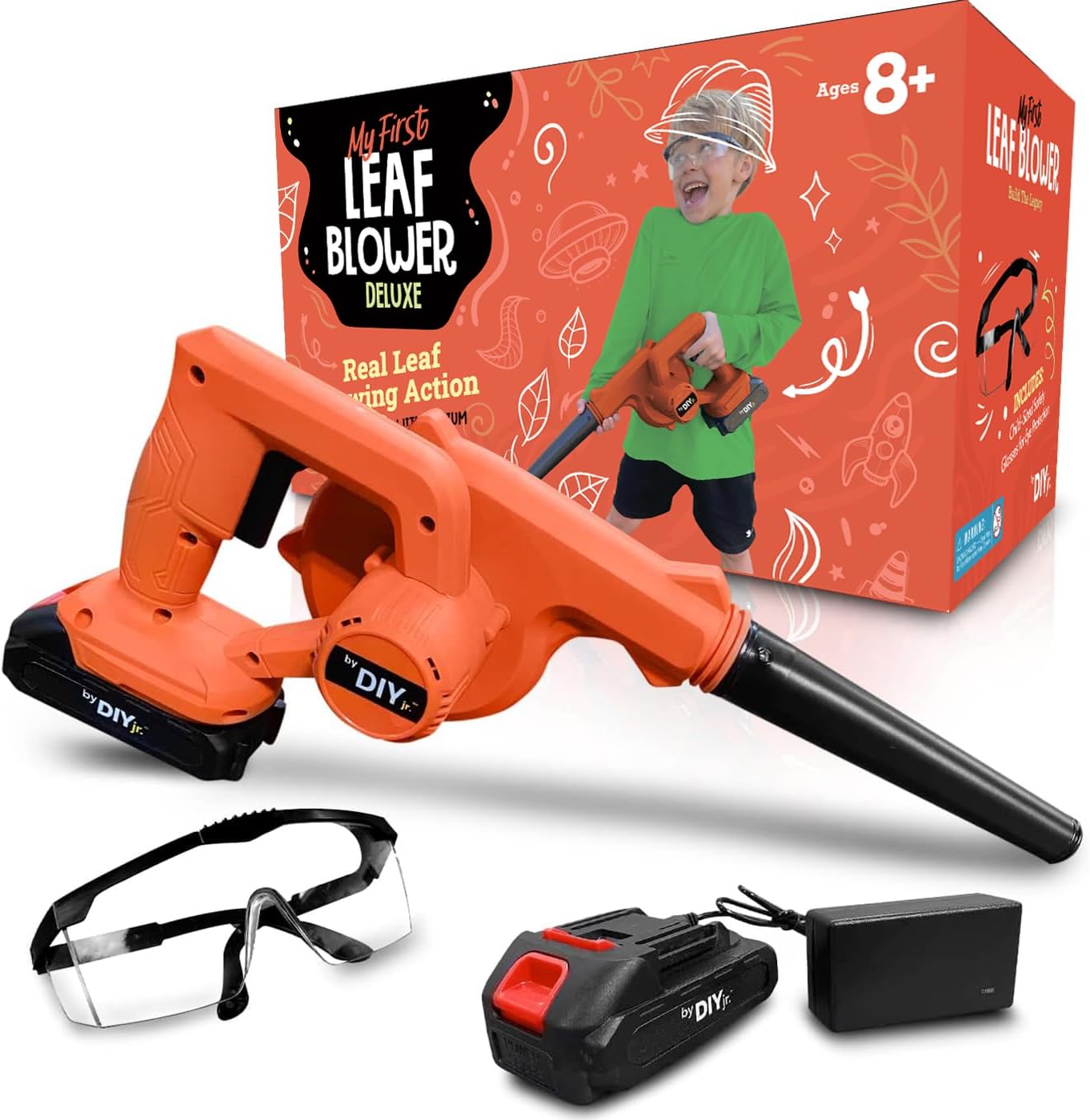 Amazon.com: Deluxe Lithium Edition My First Leaf Blower from DIYjr ...
