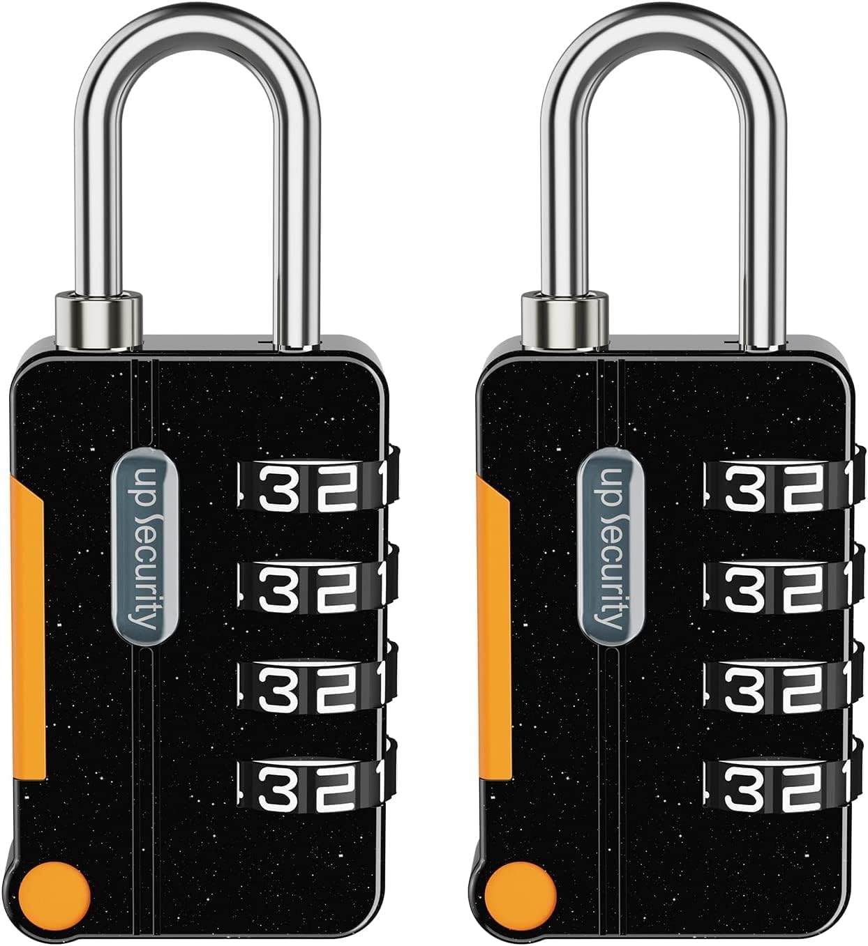 New Version AMIR 2 Pack Combination Padlock, 4 Digit Locker Lock ...