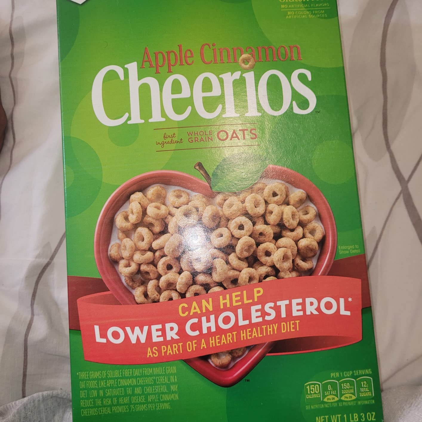 Amazon.com : Cheerios Apple Cinnamon Cheerios Heart Healthy Cereal, 19 ...