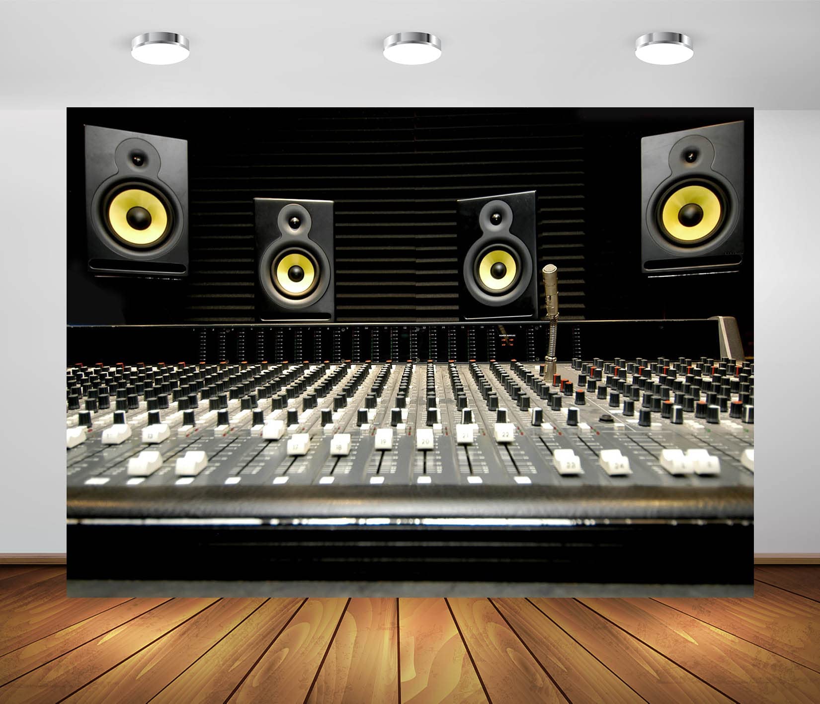 Buy BELECO 8x6ft Fabric Music Speaker Backdrops for Photography Mixing ...