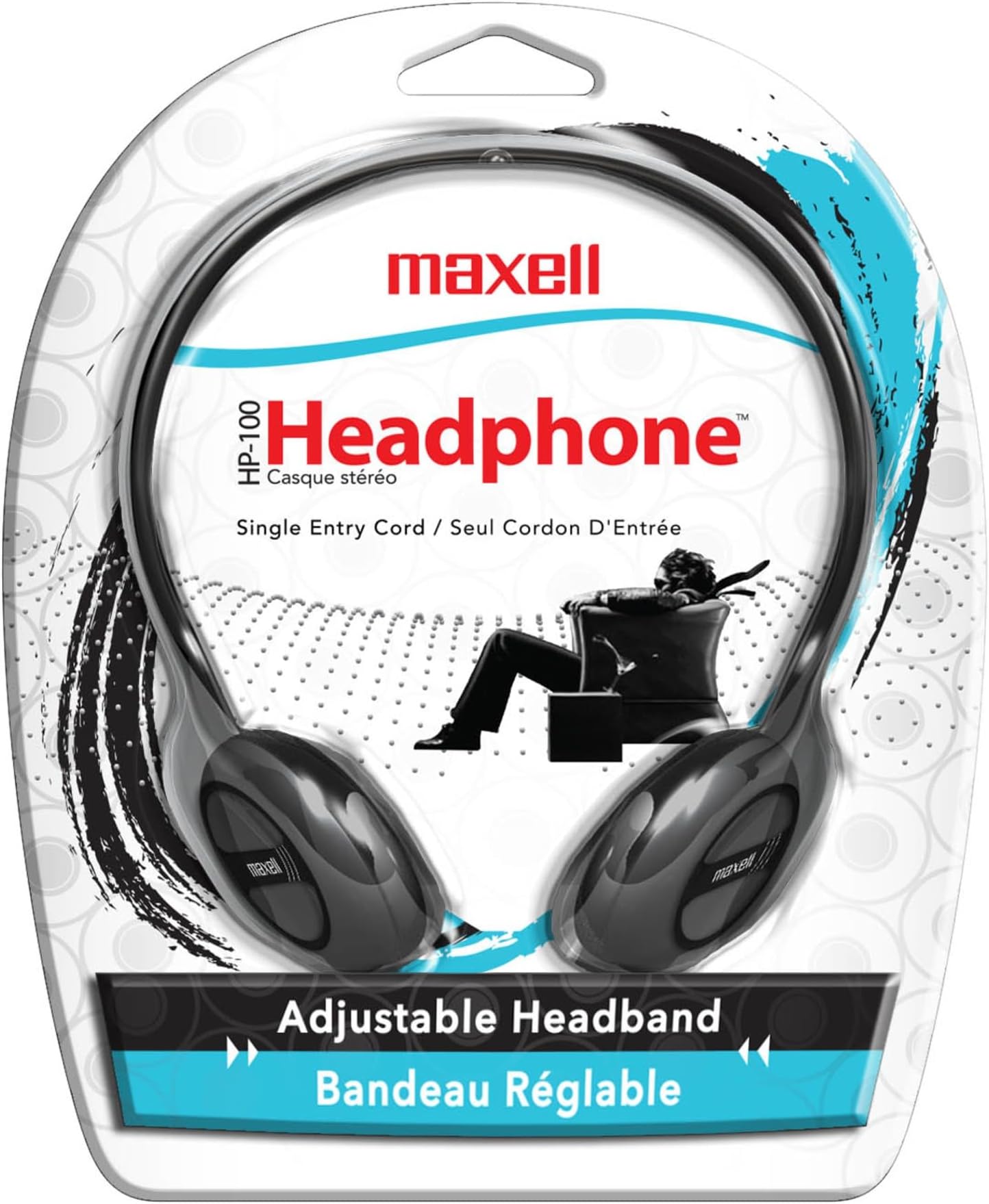 Amazon.com: Maxell 190319 Stereo Headphone, Black (Packaging May Vary ...