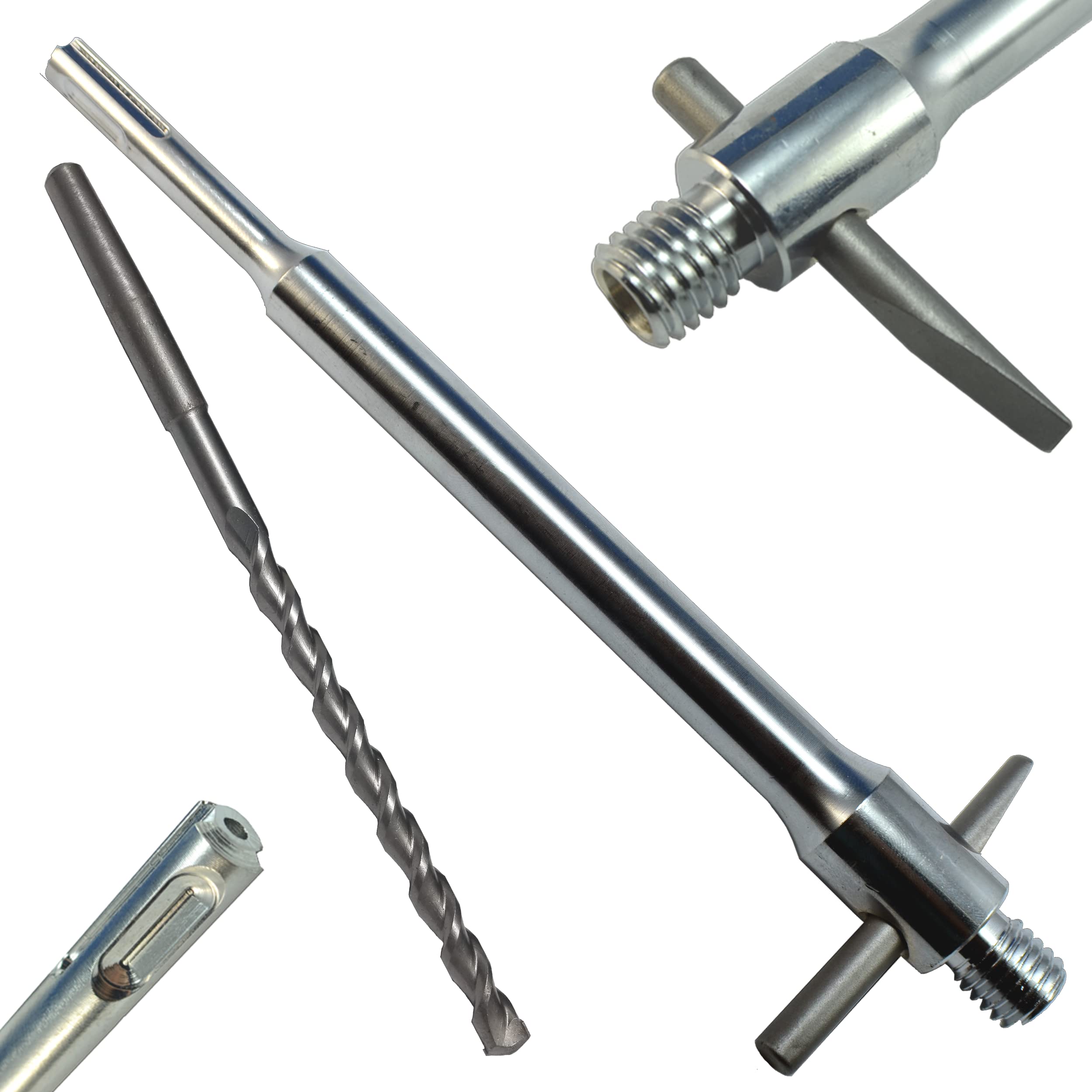 SDS Plus Core Drill Bit Adapter with Pilot Drill Core Drill Bit ...