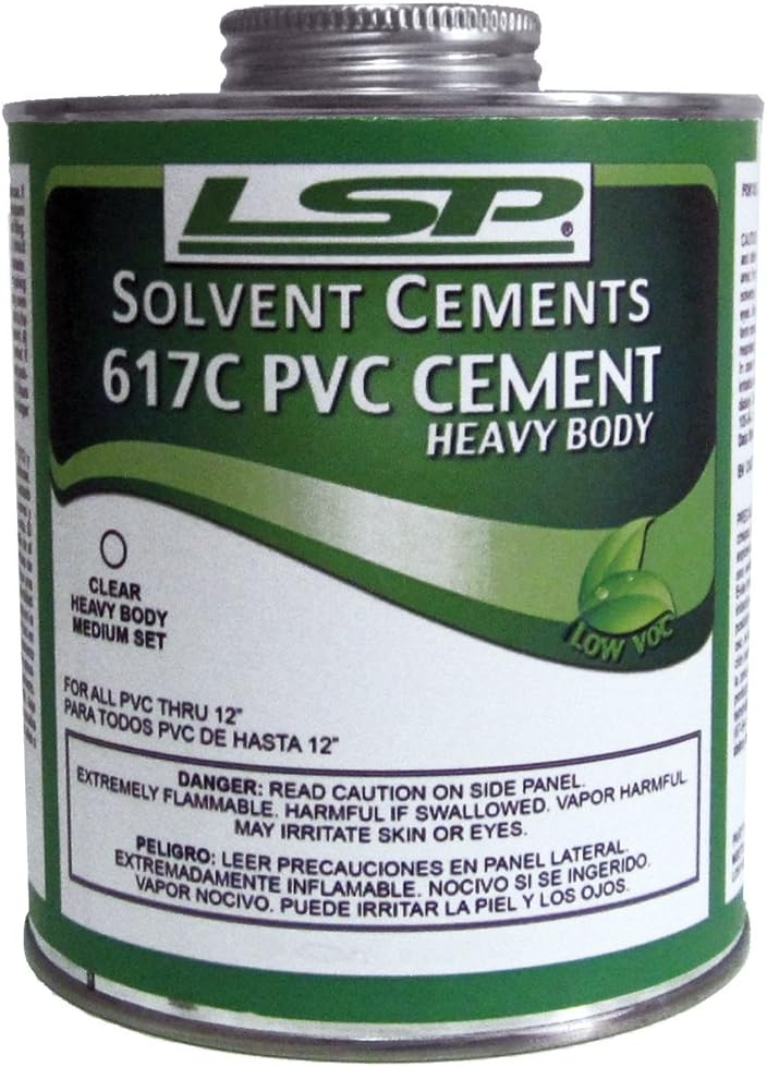 Amazon.com: LSP 617C-3 Set PVC Cement, 1-Pint, Clear : Industrial ...
