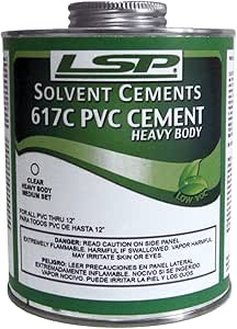 Amazon.com: LSP 617C-5 Set PVC Cement, 1-Gallon, Clear : Industrial ...