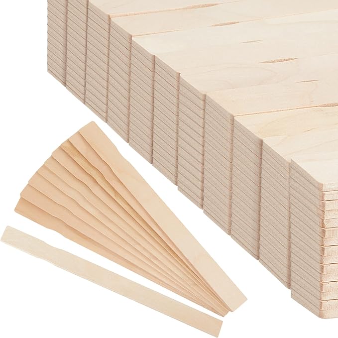 Amazon.com: Juexica 200 Pieces Paint Stir Sticks Bulk 12 Inch, Wooden Paint Sticks Wood Mixing ...