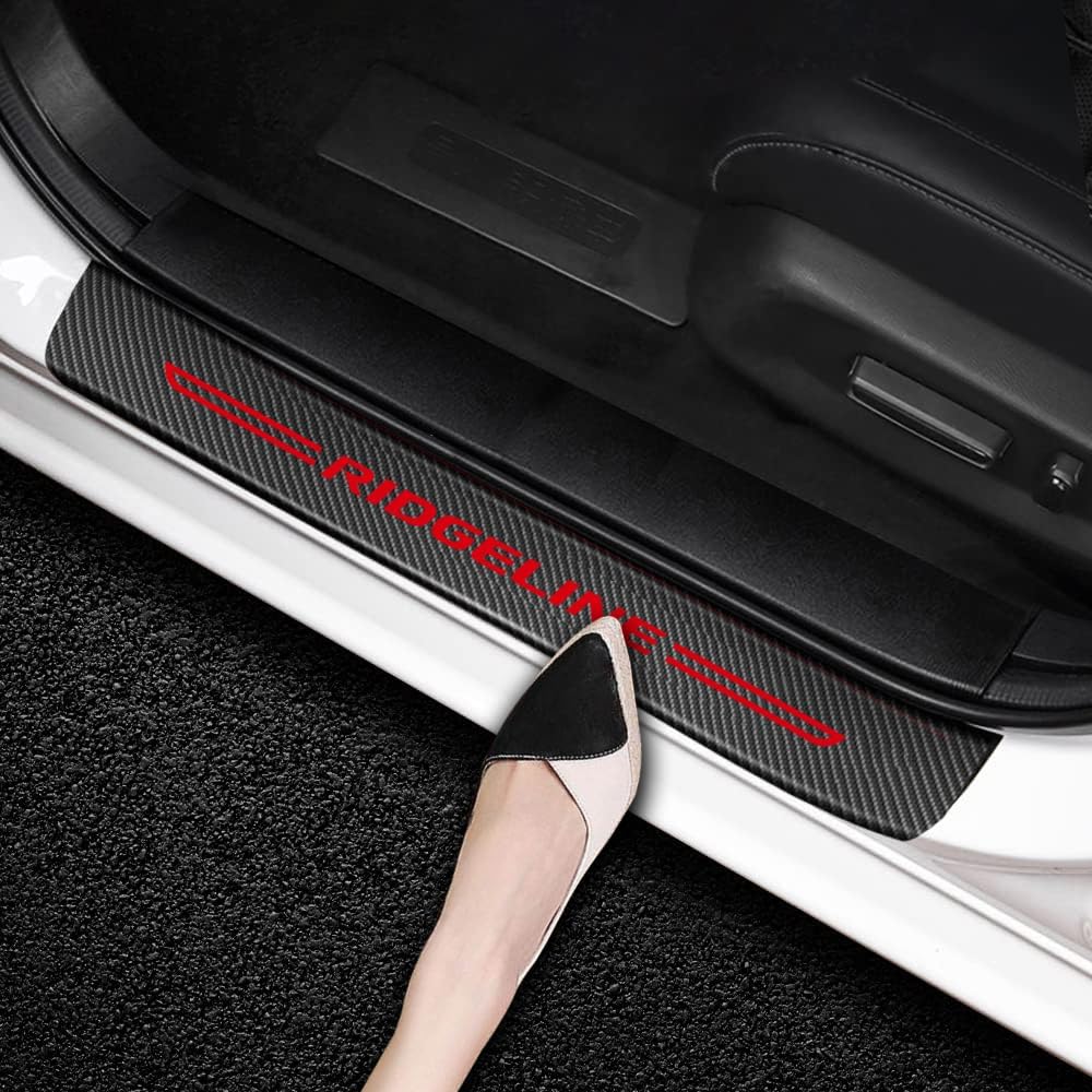 Amazon.com: BIOSEW 4PCS Car Door Sill Protector Compatible with for KIA Car Accessories Carbon ...