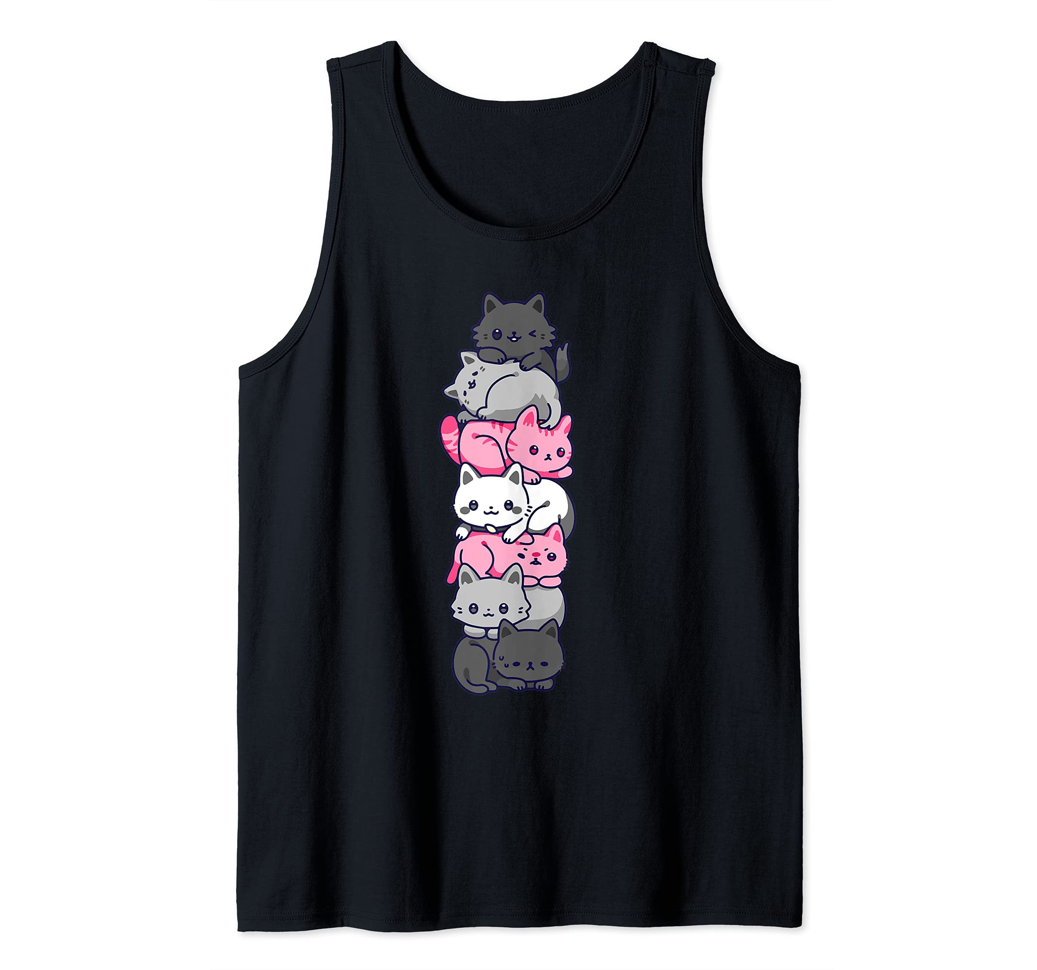 Amazon.com: Demigirl Pride Cat LGBT Demi Girl Flag Cute Kawaii Cats ...