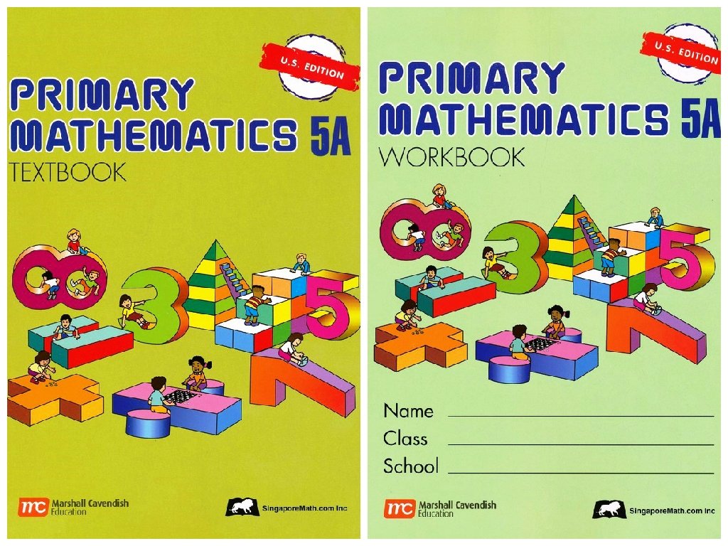 Primary Mathematics 5A SET-Textbook and Workbook: Singapore Math Inc ...