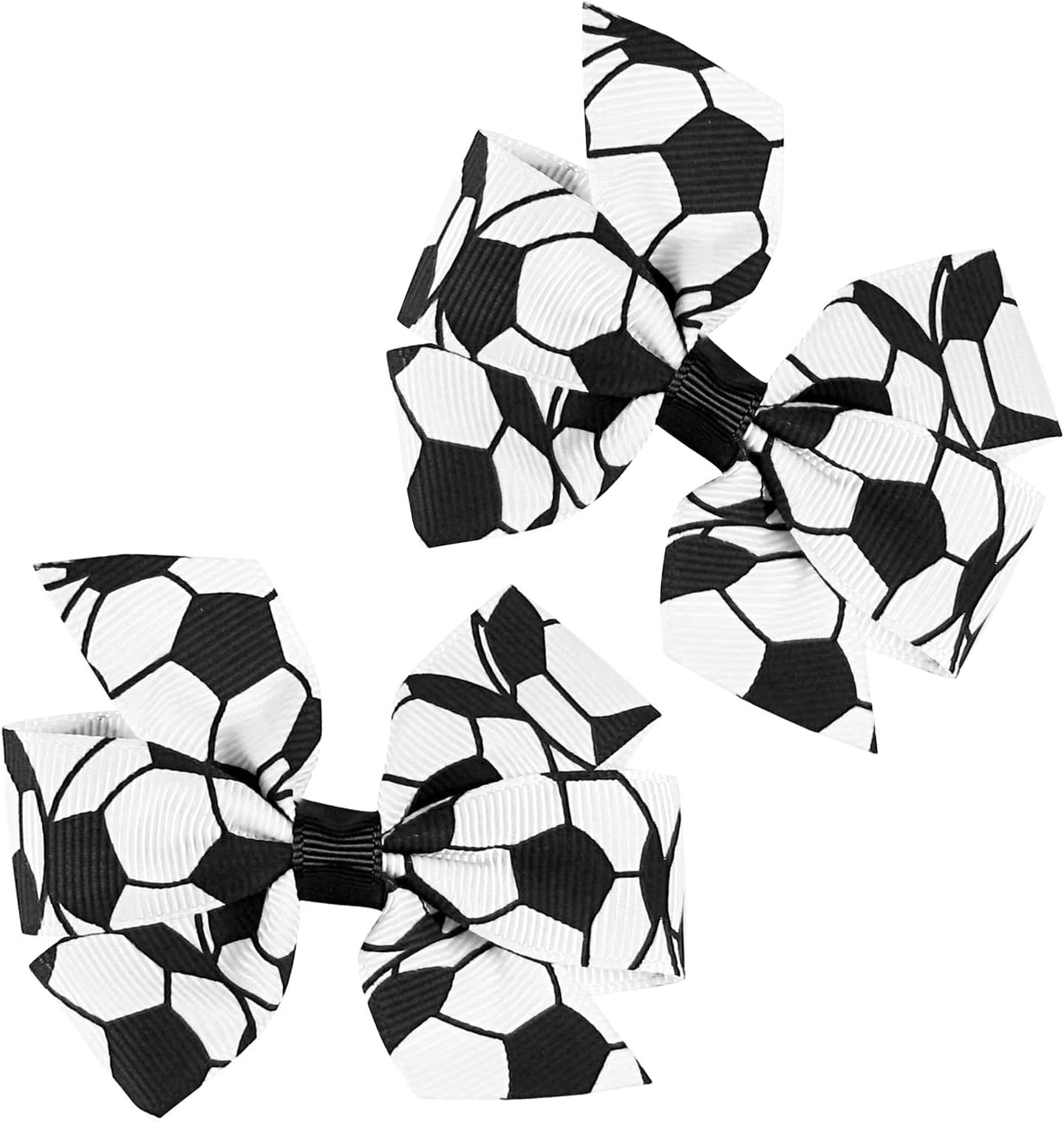 Amazon.com : Sale! HipGirl Soccer Hair Clips - 3" Ribbon Bows for Girls ...