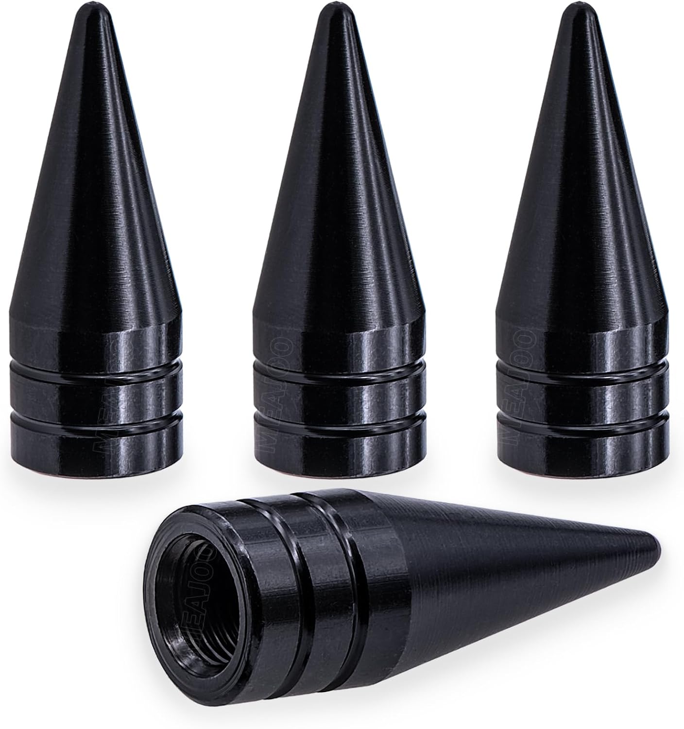 Amazon.com: MEAJOO 4PCS Spiked Shape Tire Valve Stem Caps, Aluminum ...