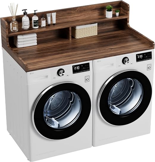 Amazon.com: ONKO 2-Tier Washer Dryer Countertop with Shelf, 54" Wide ...