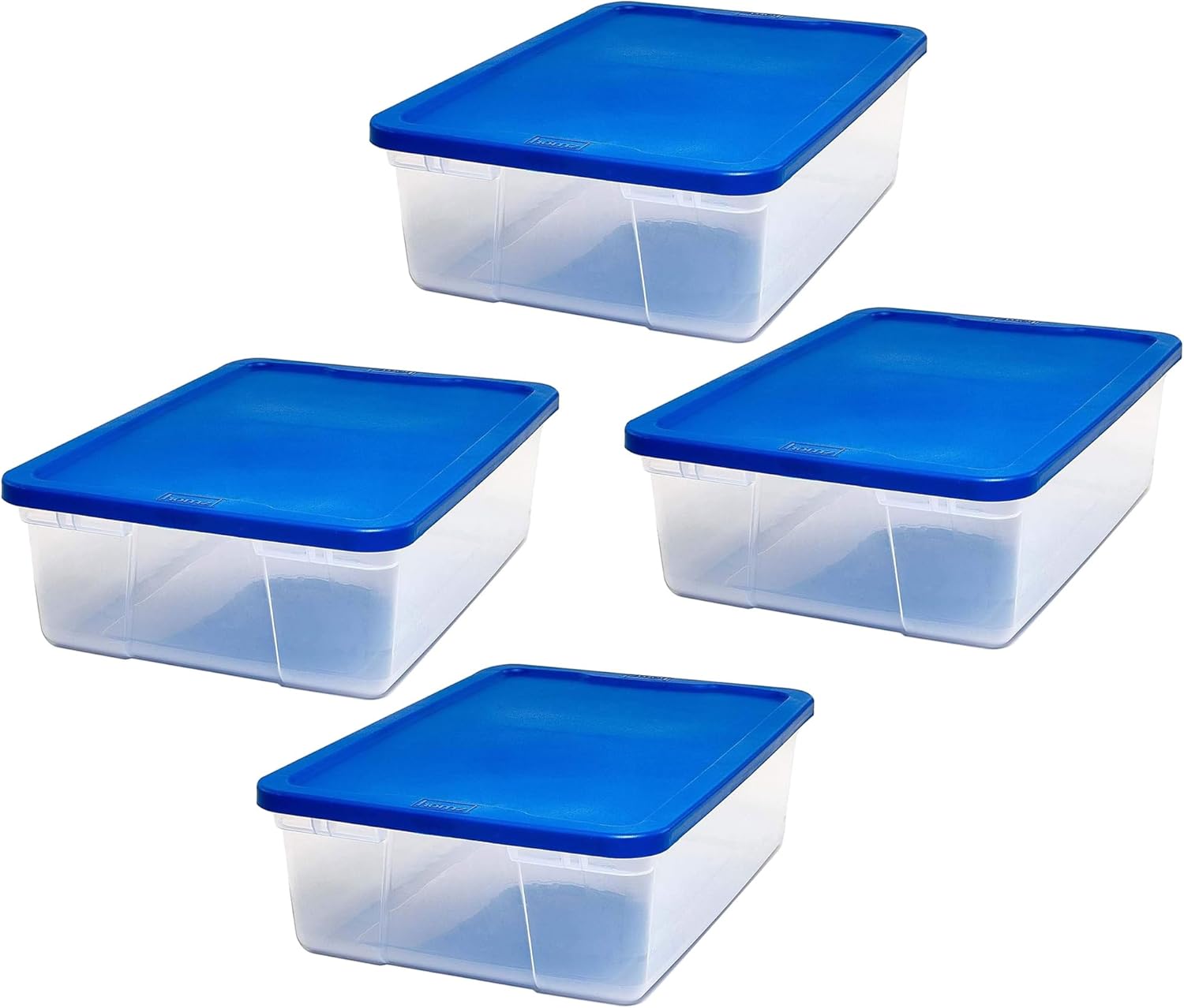 Amazon.com - HOMZ 28 Quart Snaplock Clear Plastic Storage Tote ...