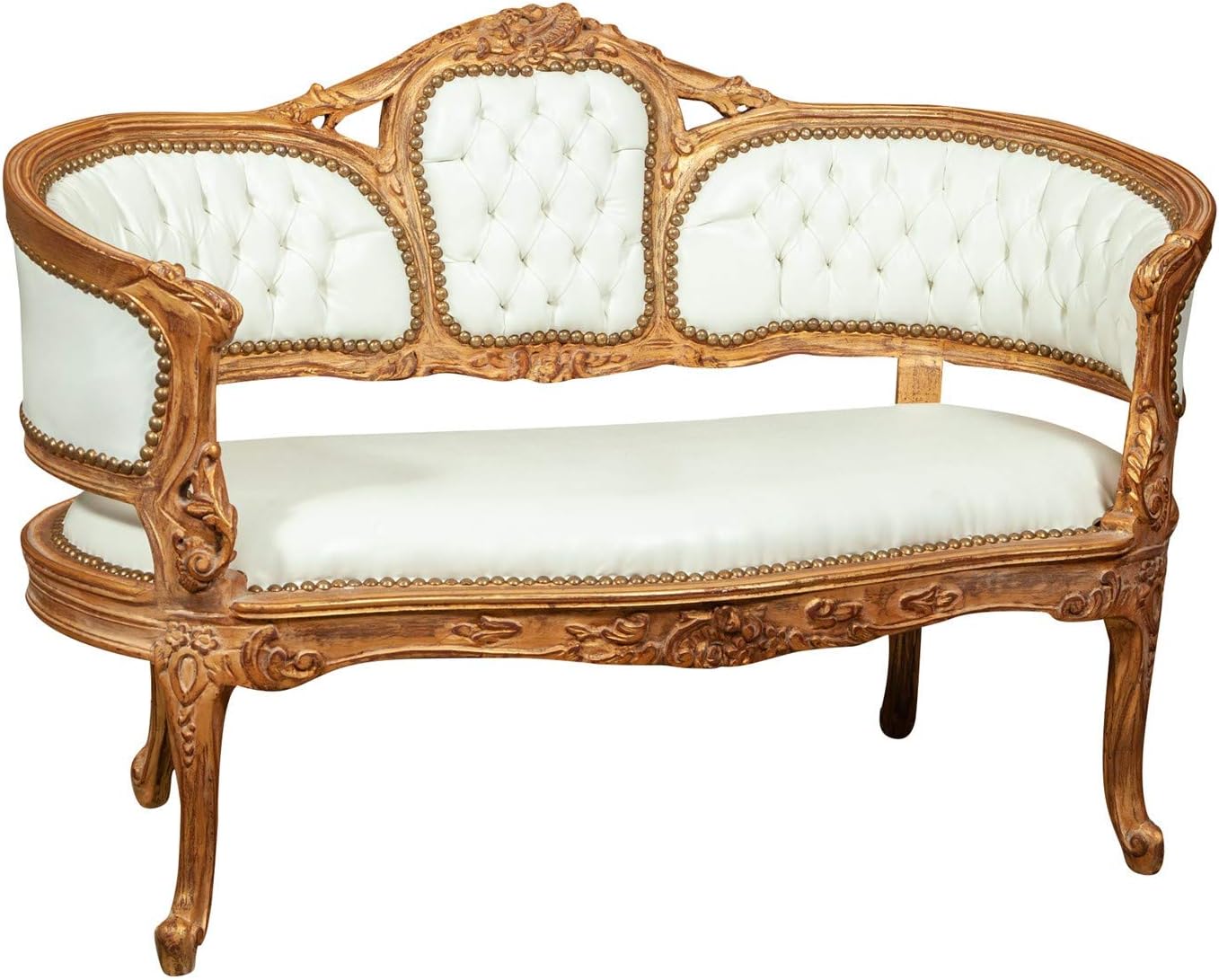 Biscottini Baroque sofa 130x60x85 cm | Louis xiv bedroom sofa | Baroque ...