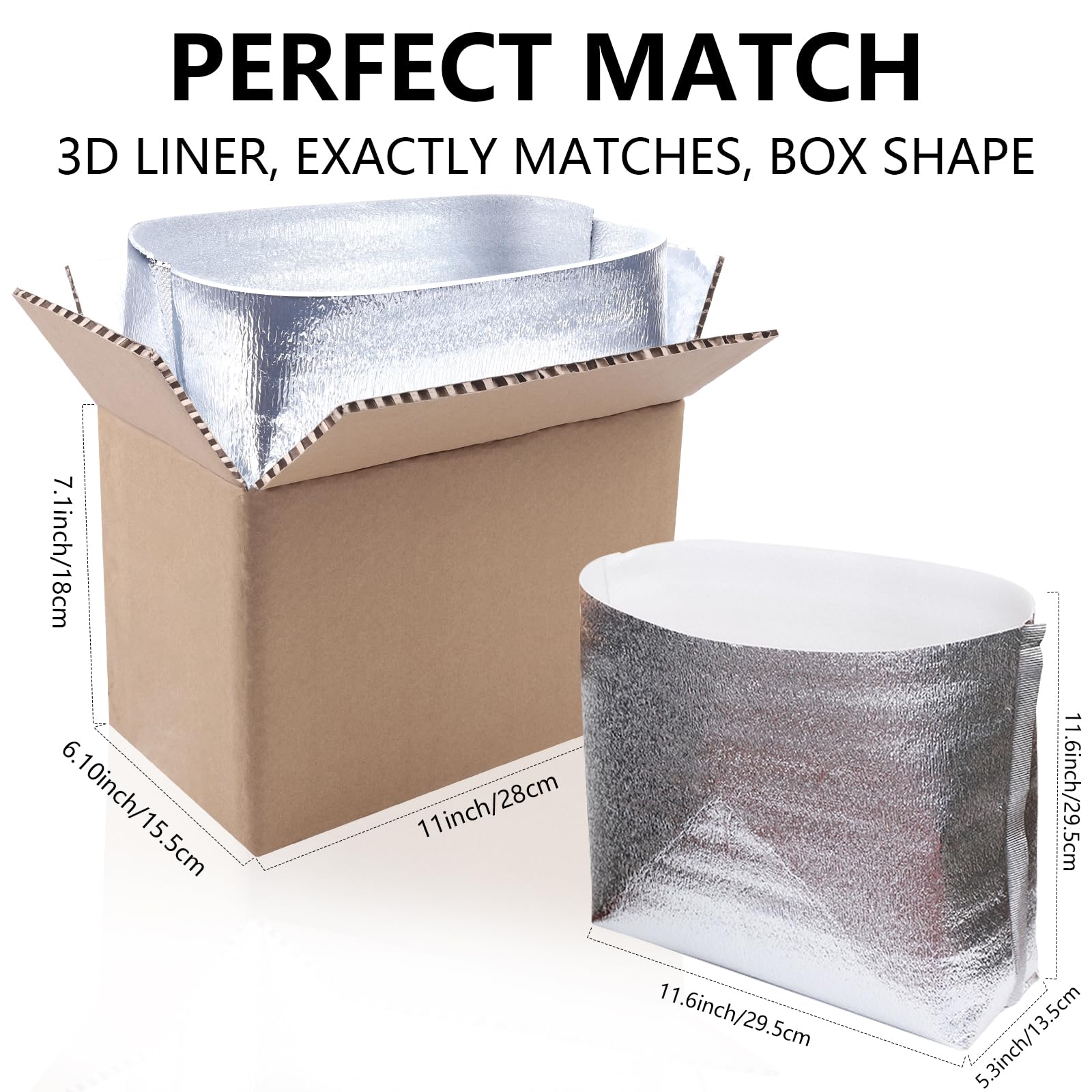 6 Pack Insulated Shipping Boxes with Aluminum Foil Insulated Bag??îfor ...