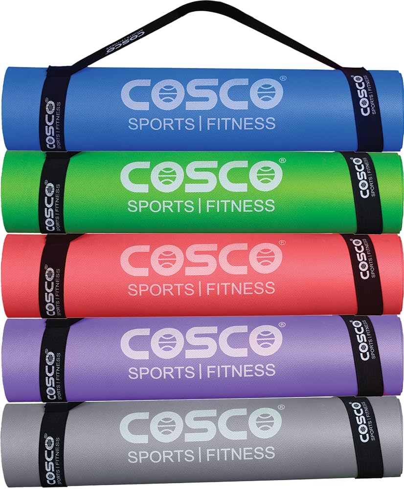 Cosco Yoga Mat Fit - Premium Non-Slip Eco-Friendly Exercise Mat for ...
