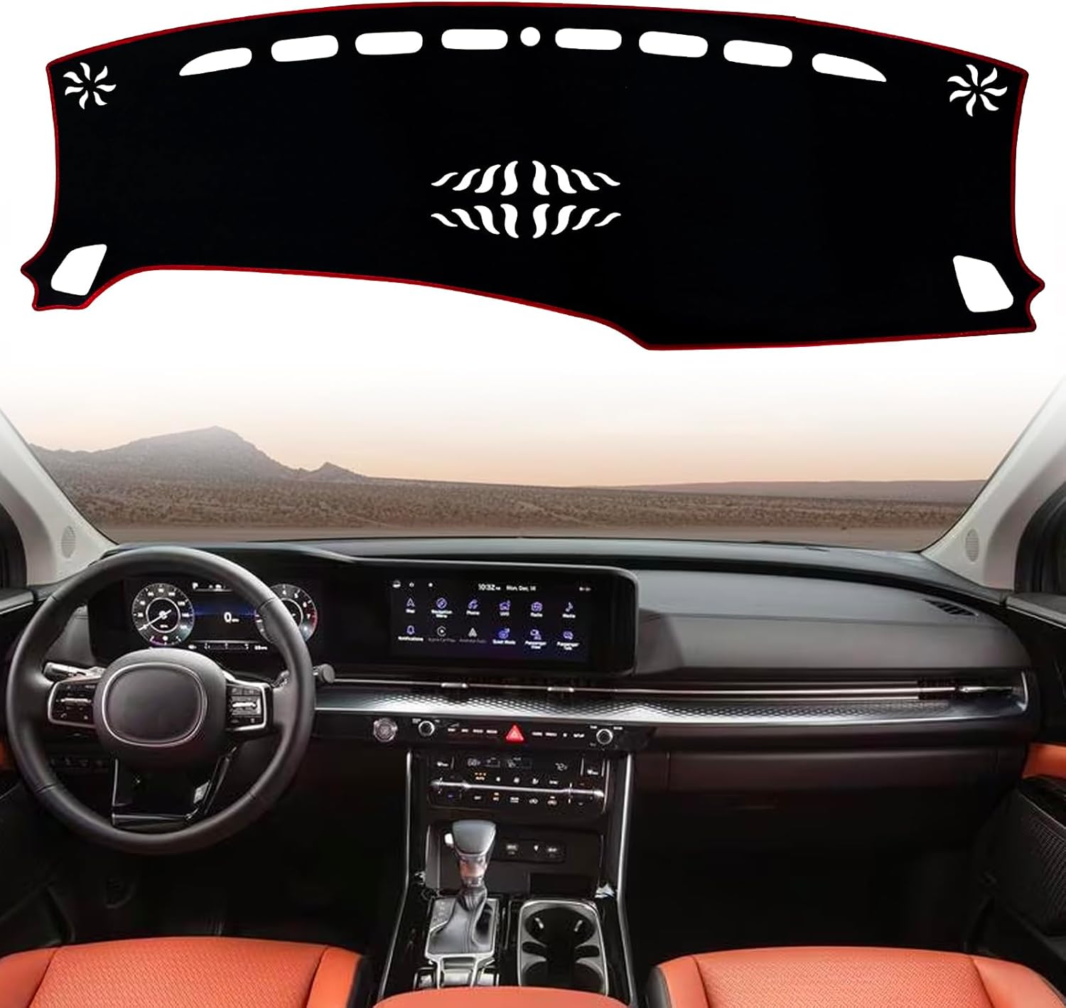 Amazon.com: KEEGTBOX Dash Mat Cover Interior Dashboard Protection pad ...