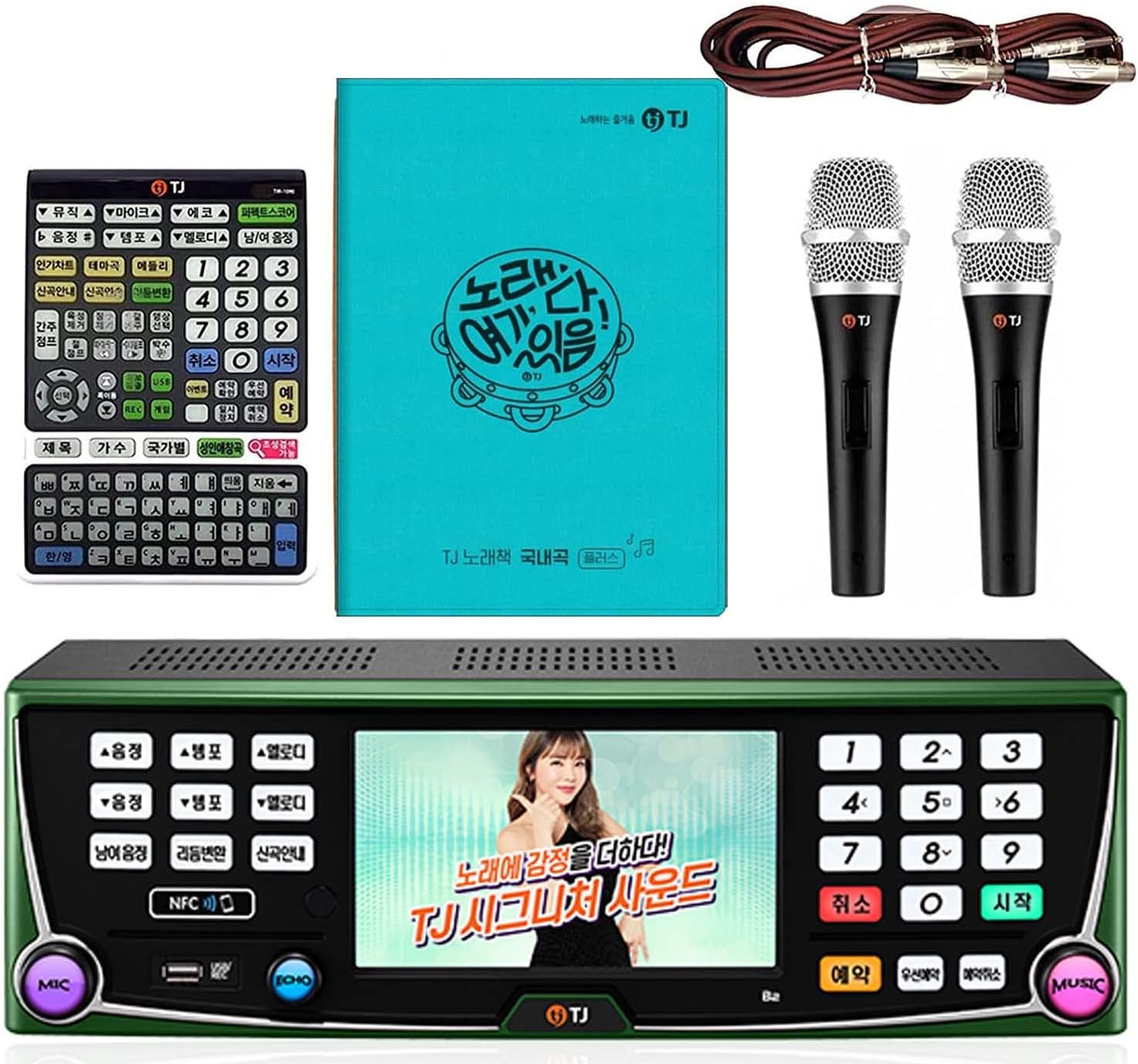 Amazon.com: TJ Taijin Media TKR-370HK Home Karaoke Machine System+TM ...