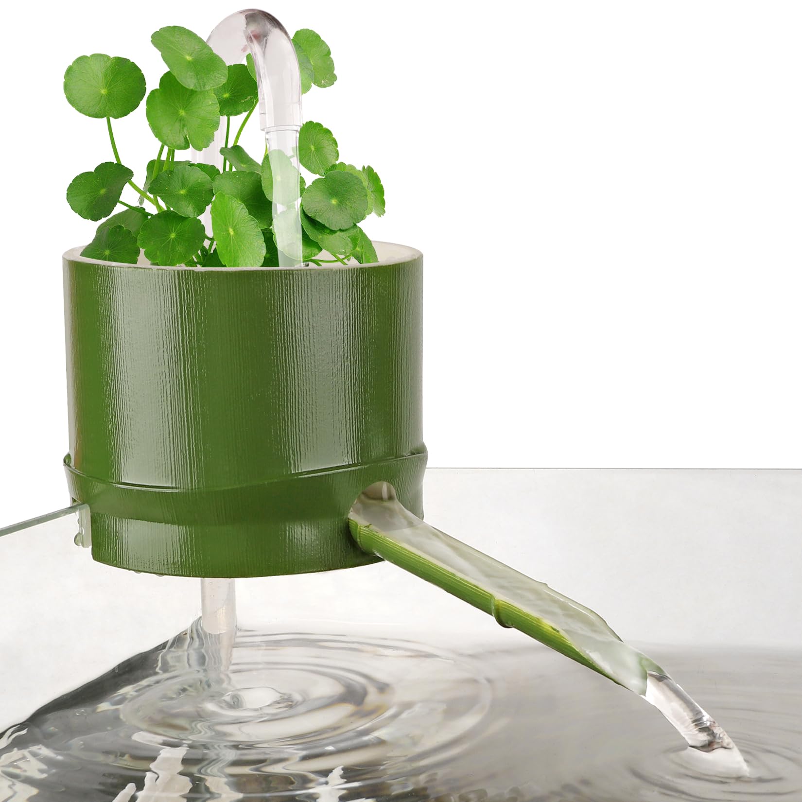 Amazon.com: Outdoor Water Fountains，Simulated bamboo tube fish tank ...