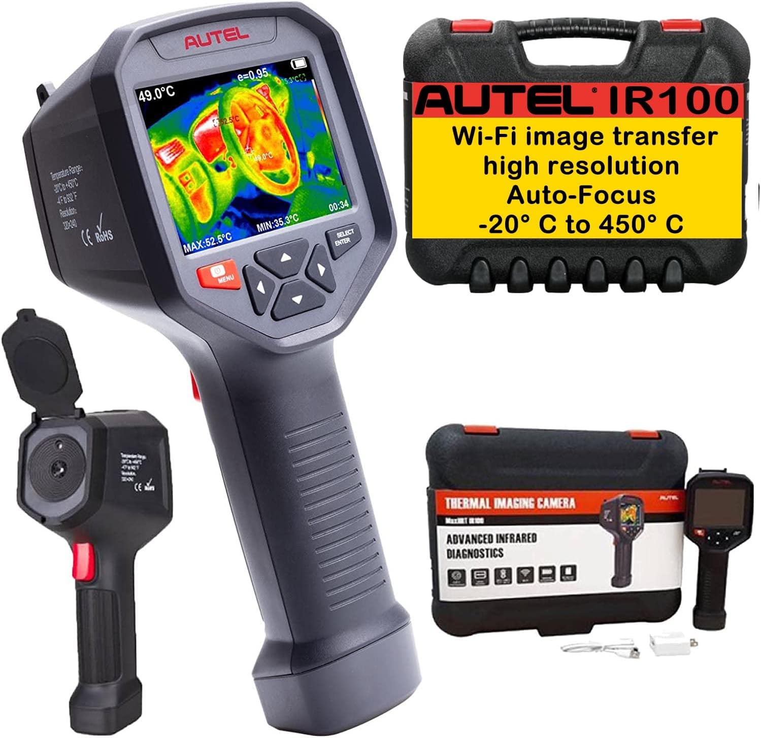 Amazon.com: Autel Thermal Camera Autel IR100 Auto-Focus for Instant ...