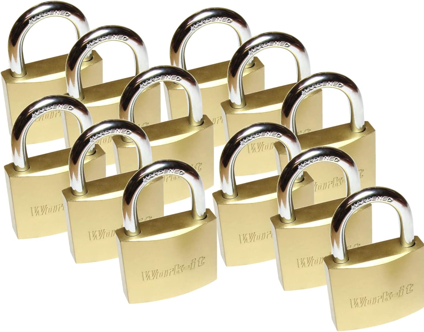 Small and sturdy padlock. Set of up to 18 locks. This set has 12 x ...