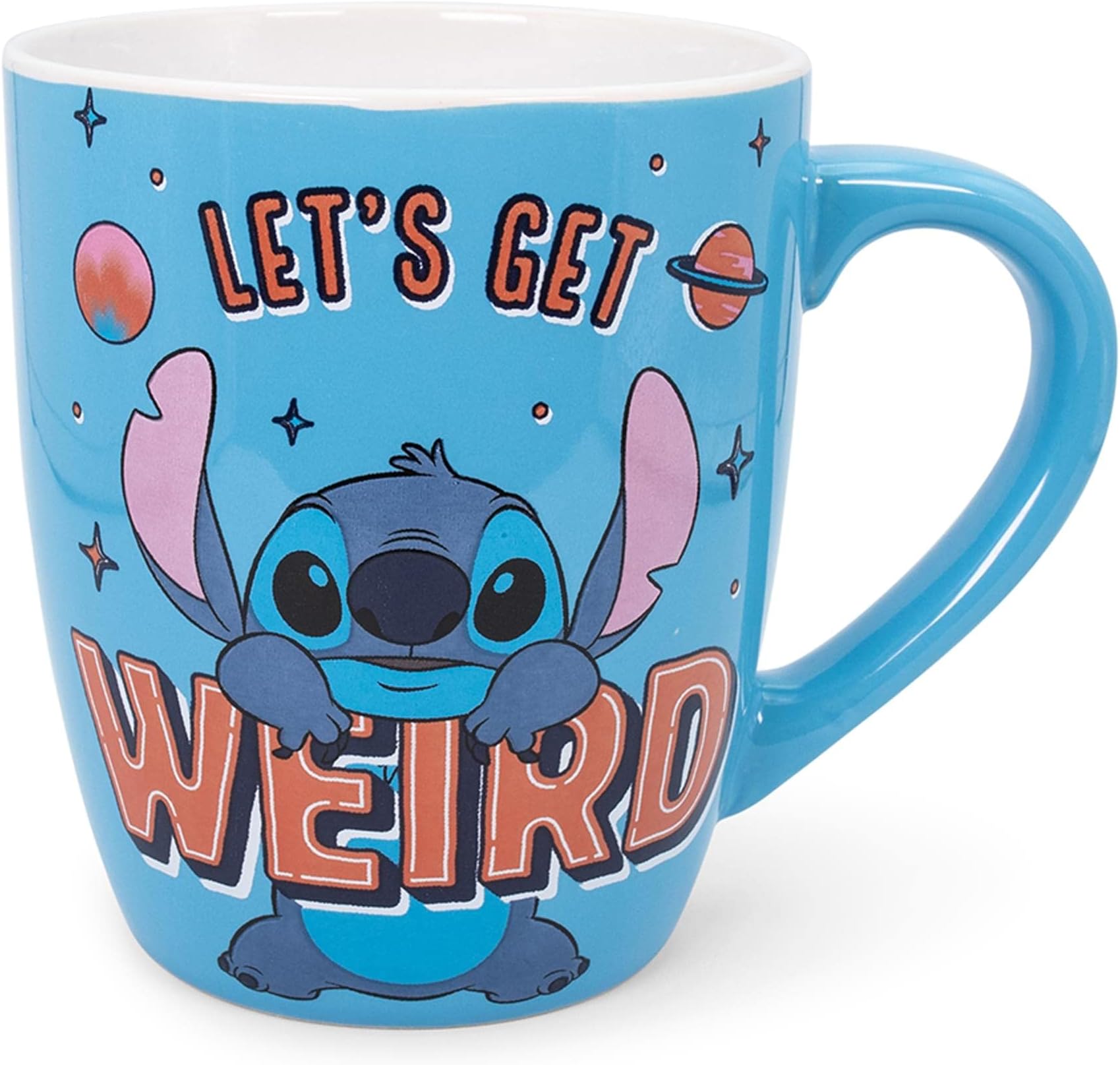 Amazon.com: Disney Lilo & Stitch Ceramic Mug With Sculpted Topper ...