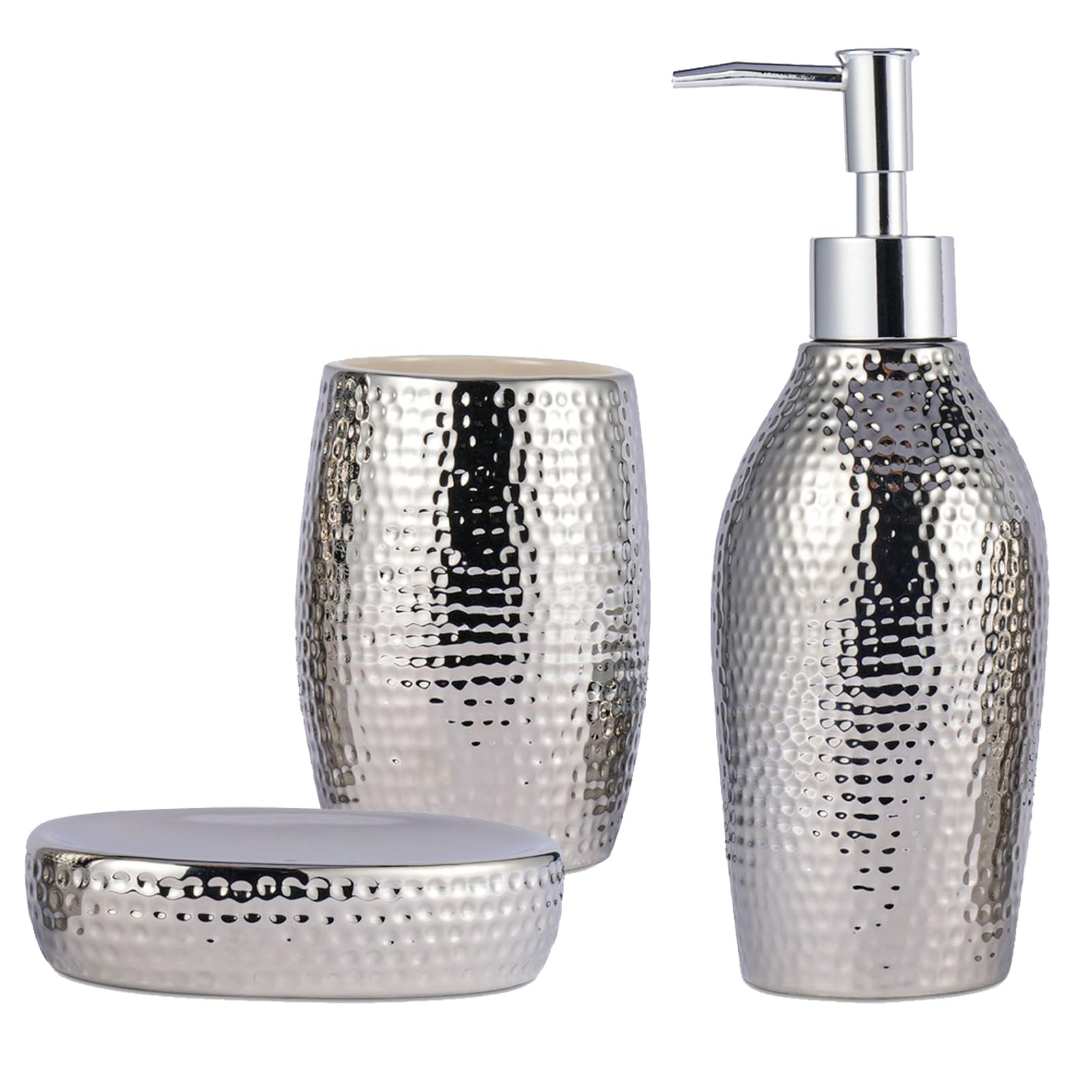 Silver Bathroom Set Altwater Antiqued Mirror And Silver Leaf Bathroom