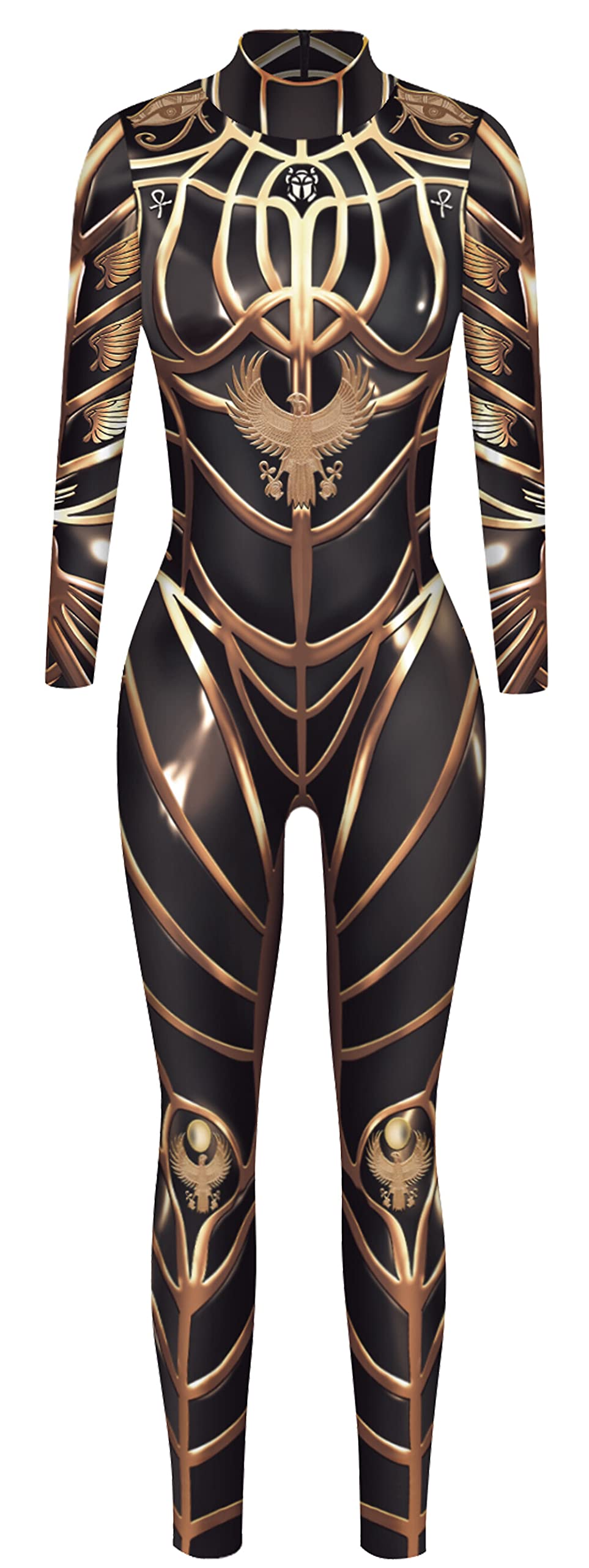 Snapklik.com : FEOYA Halloween Costume Long Sleeve 3D Robot Skeleton ...